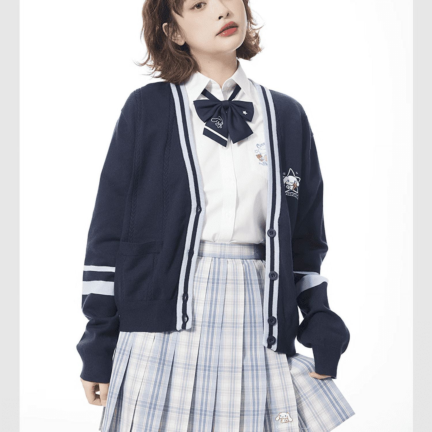 Suéter de punto bordado Kawaii My Melody para mujer Sanrios Kittys ...