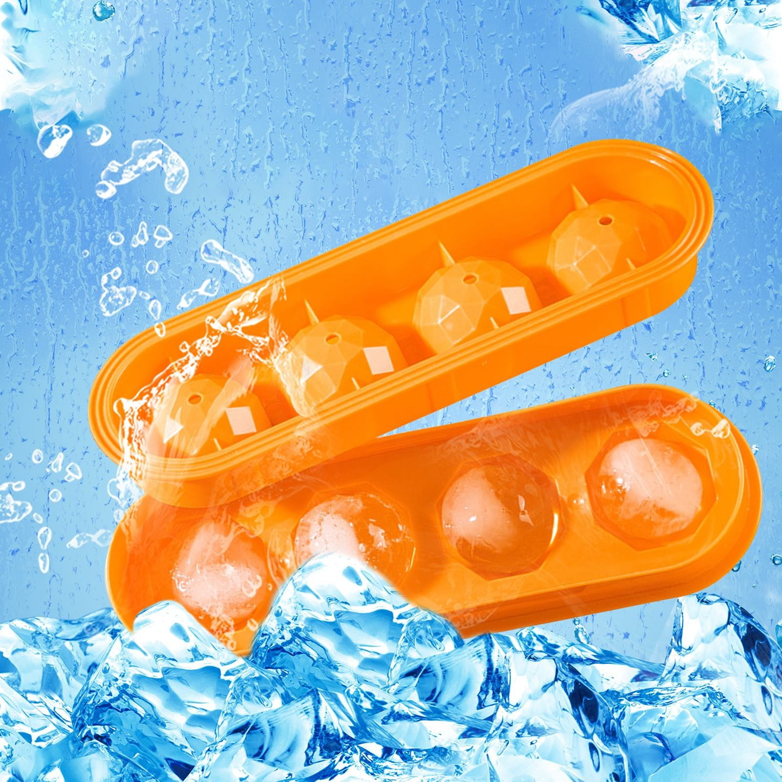 SuChun 1PC Pudding Pop Molds Flexible Ice Tray 4 Ice Molds For Freezer ...