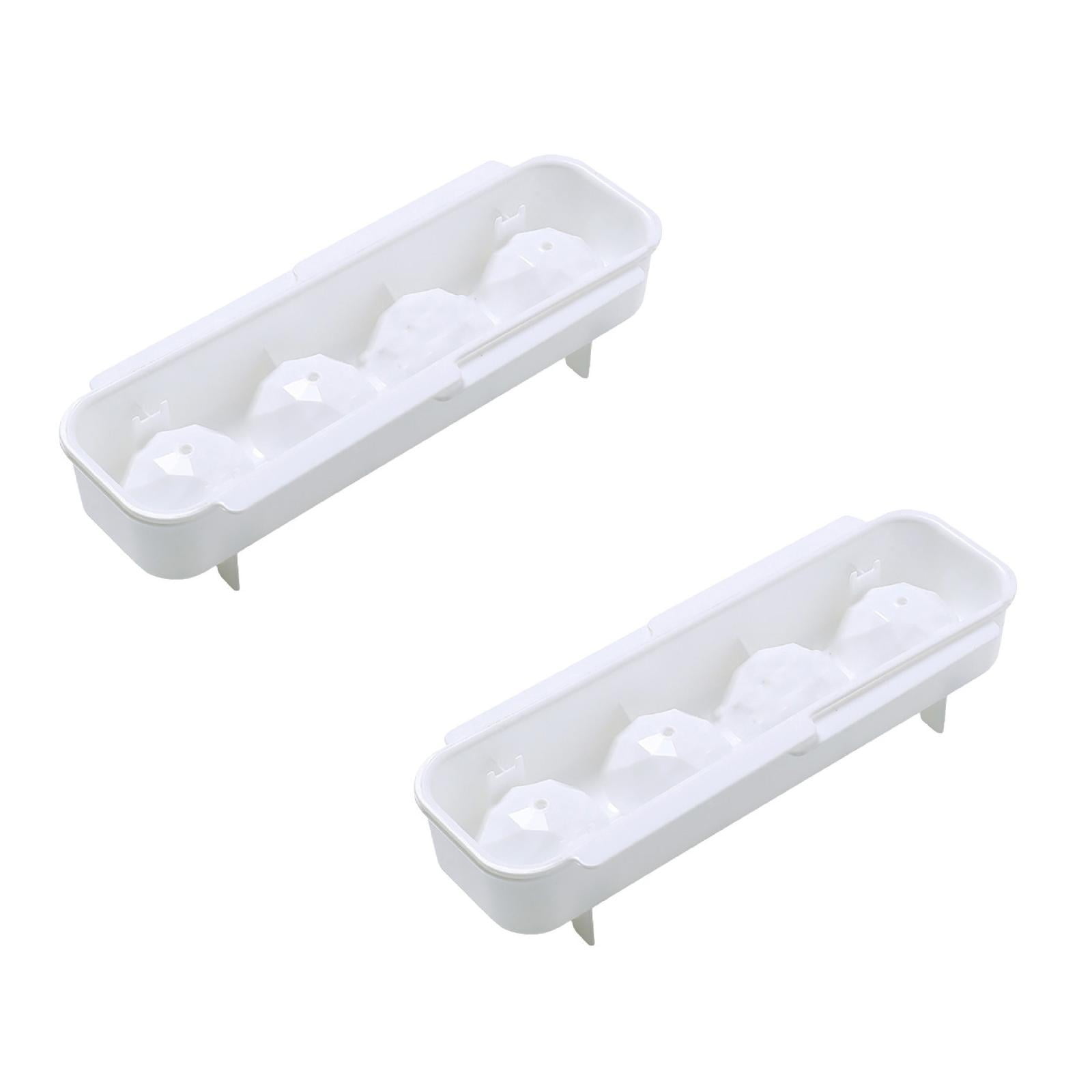 SuChun 2PC Cake Word Molds Silicone Ice Cubes Trays Freezer with Lid ...
