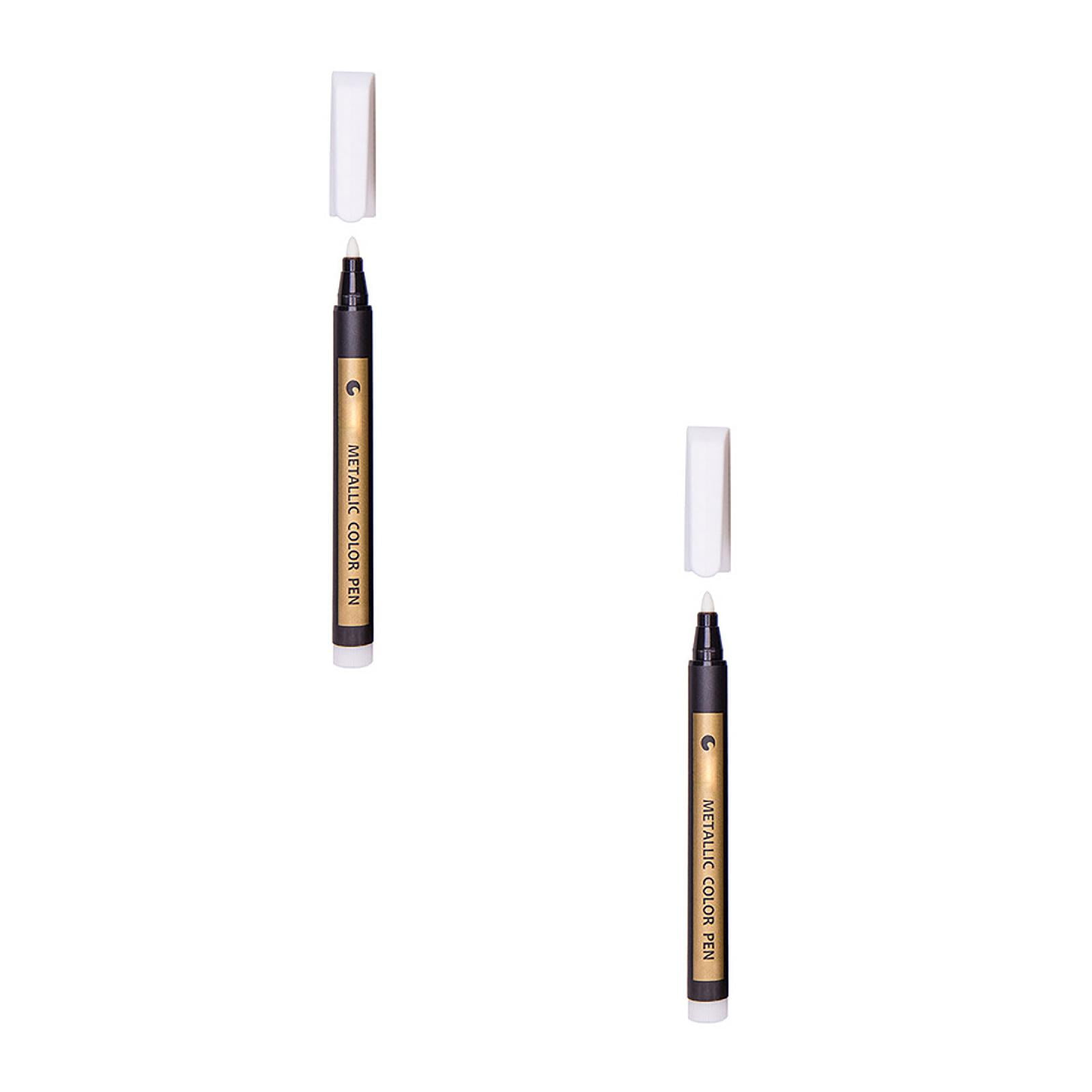 SuChun 2PC Work Pen Paint Highlight Pen Black CardDiy Photo Album Pen ...