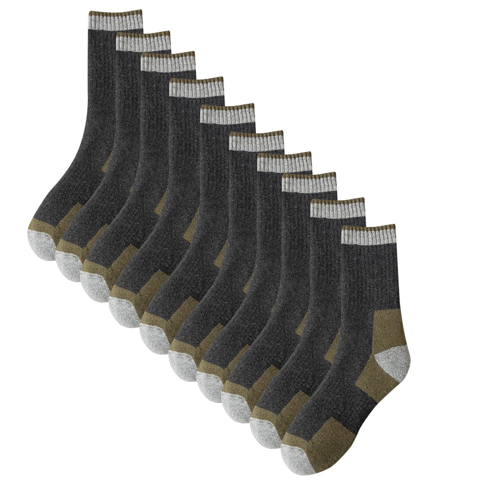 SuTry 5PC Men's Winter Splice Color Socks Middle Barrel Warmth ...