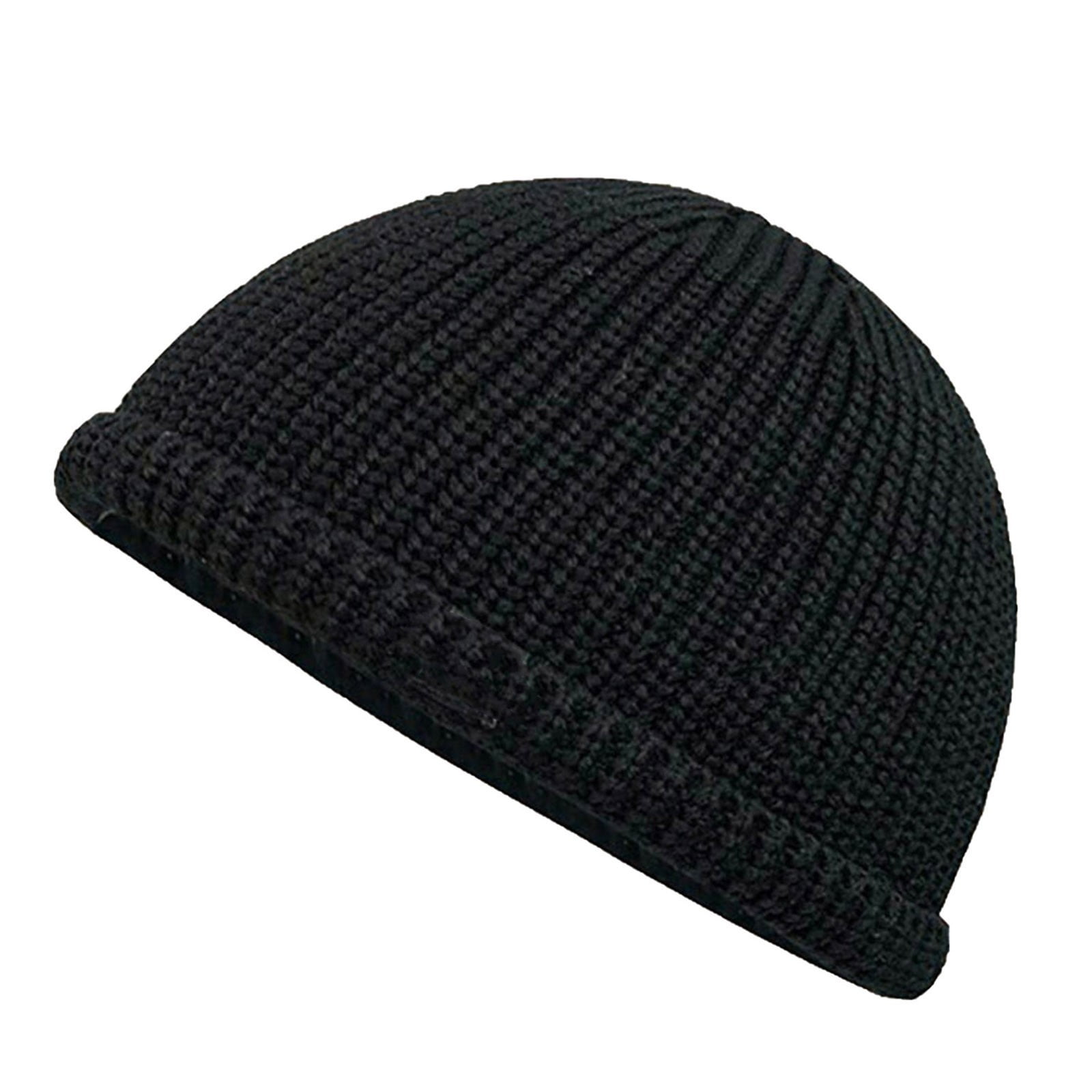 SuTry Unisex Melon Cap Knitted Hip Hop Baotou Dome Hat Knitted Texture ...