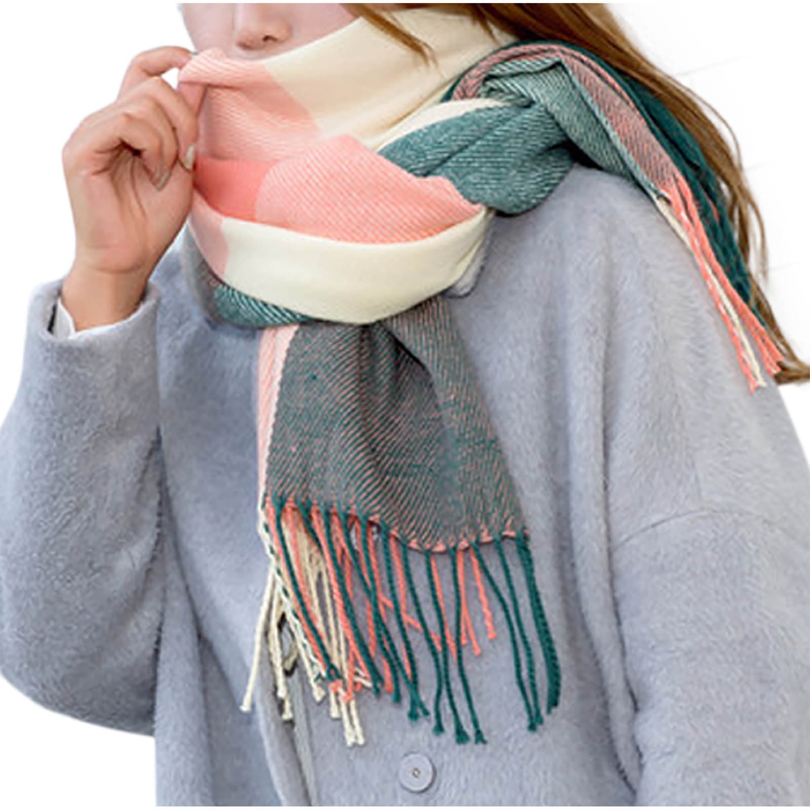 SuTry Women's Fashionable Scarves Soft Friendly Warm Thick Wool ...
