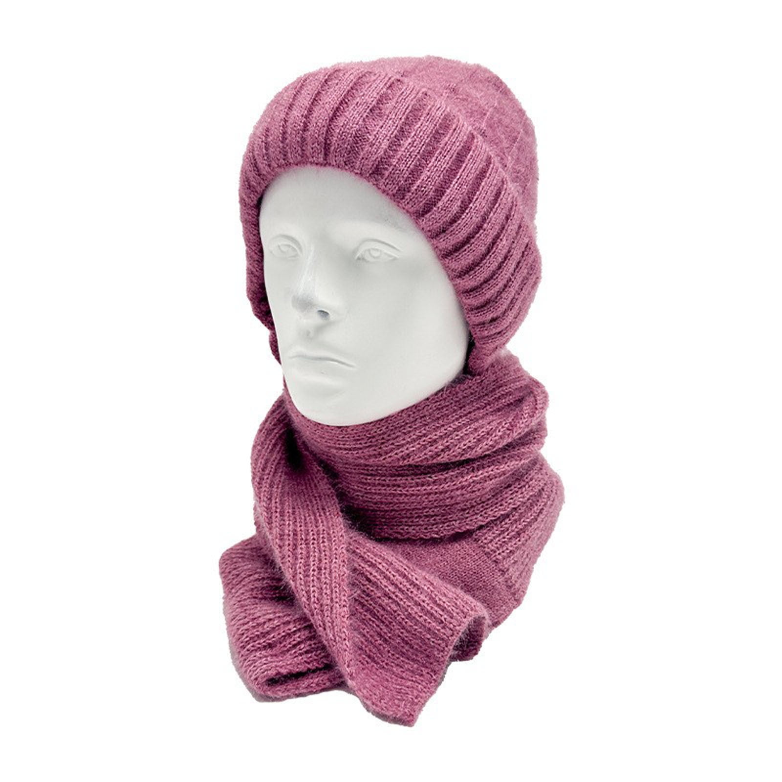 SuTry Women's Integrated Ear Protection Windproof Scarves Winter Warm ...