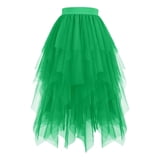 SuTry Women's Skirt Spring Summer Midi Length High Waist Tulle ...