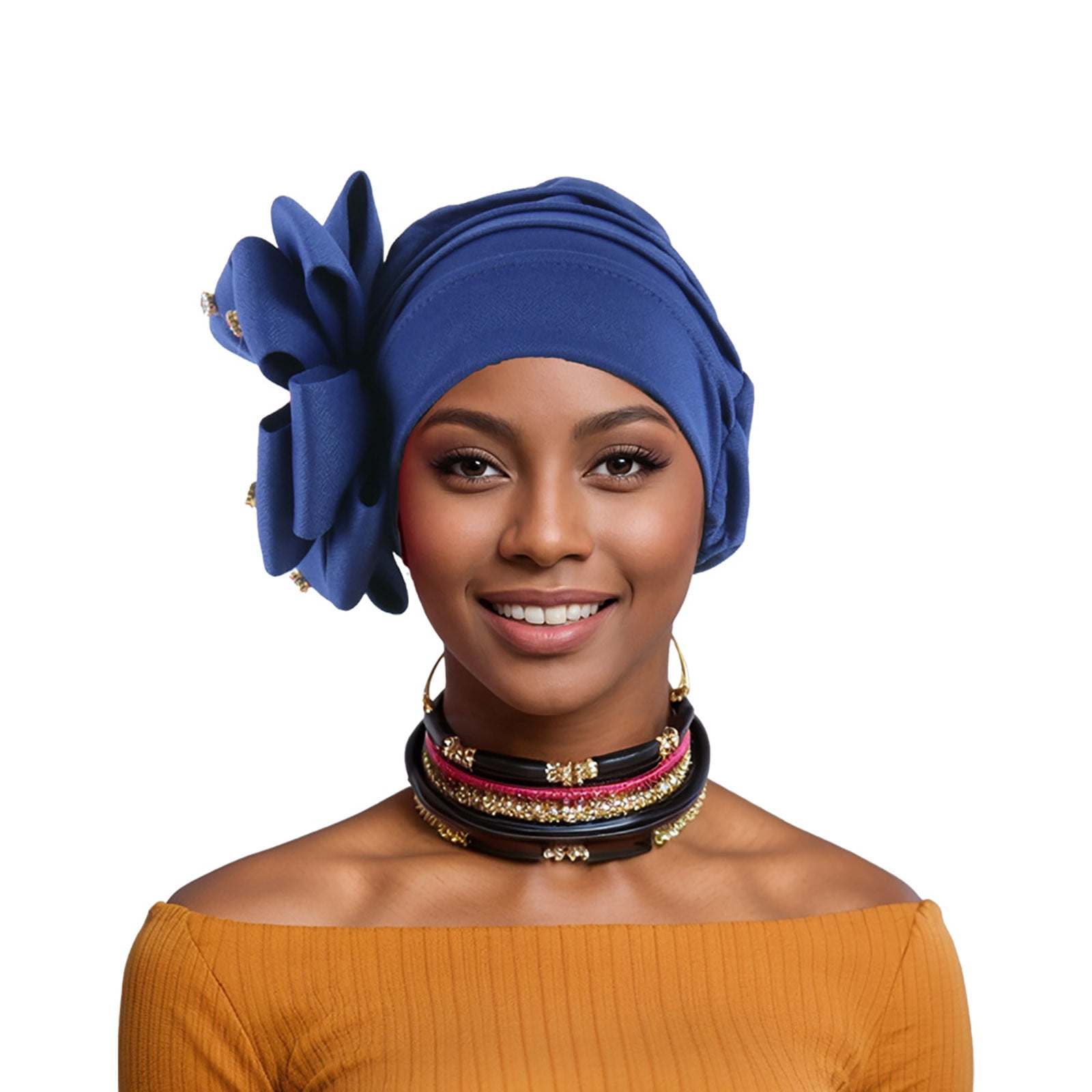 SuTry Women's Trendy Air Layer Side Panel Flower Indian Hat Air Layer ...