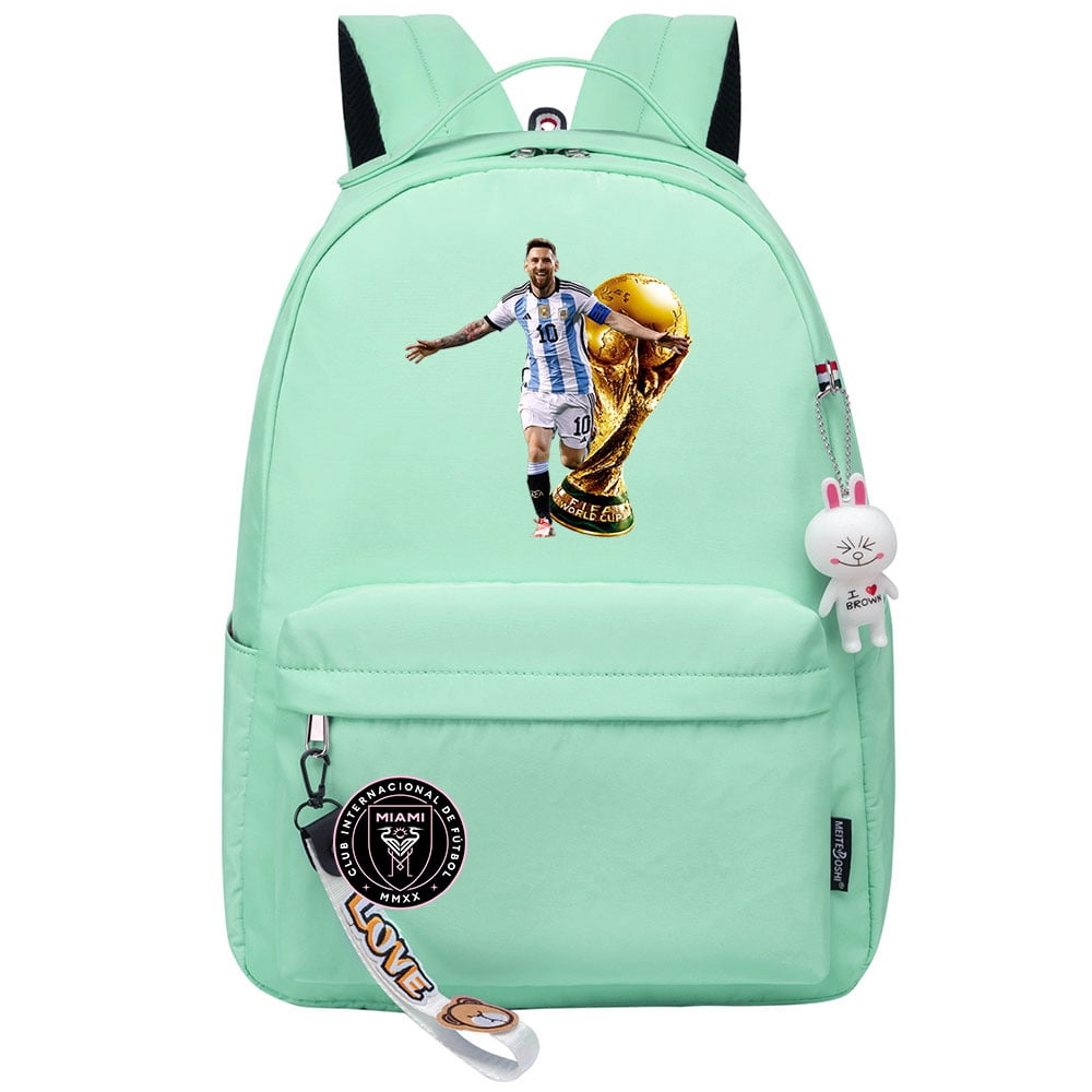 SuZedon Children's Lionel Messi Backpack - Cute Cartoon School Bag with ...