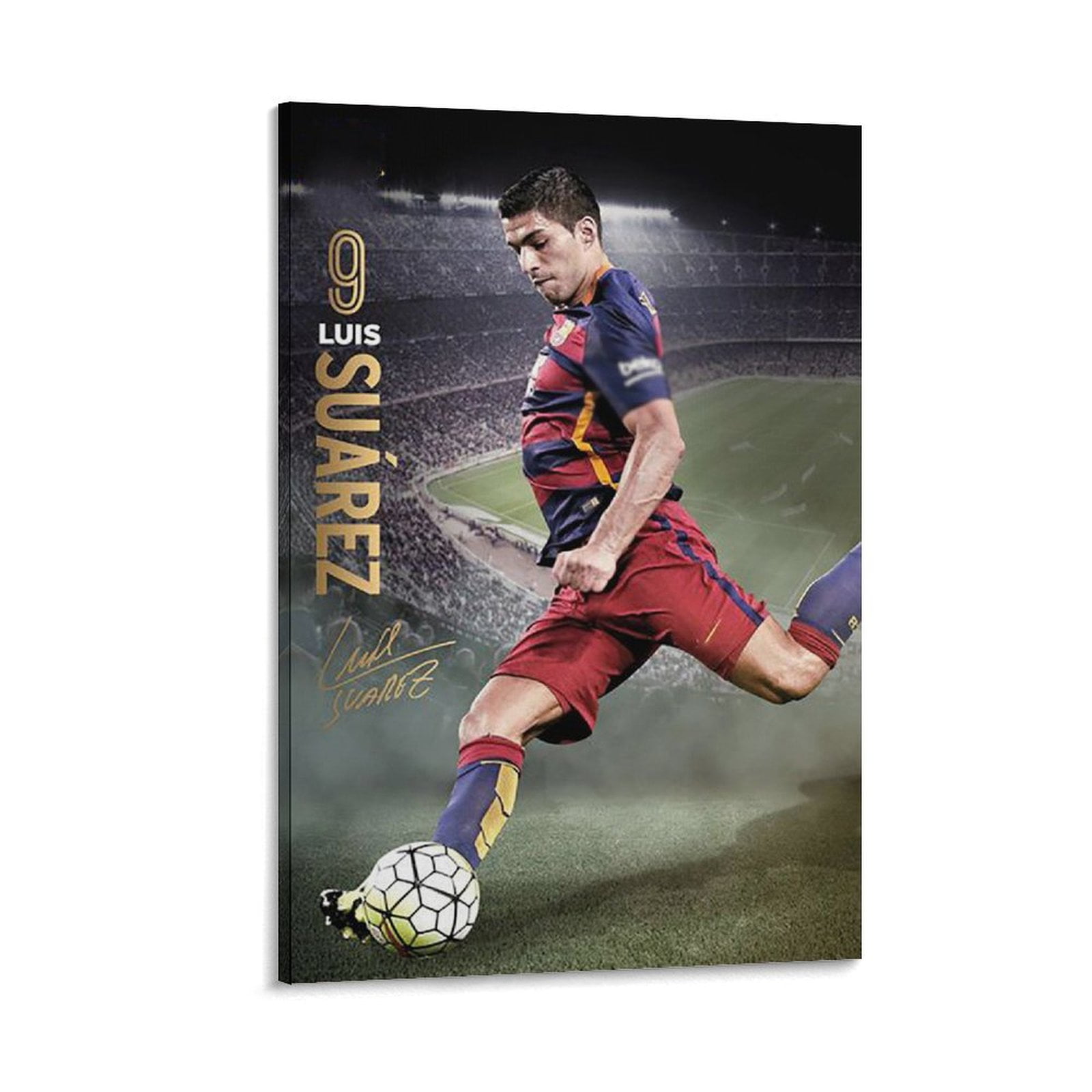 Suarez Official Soccer Action Poster Poster Cool Artworks Painting Wall ...