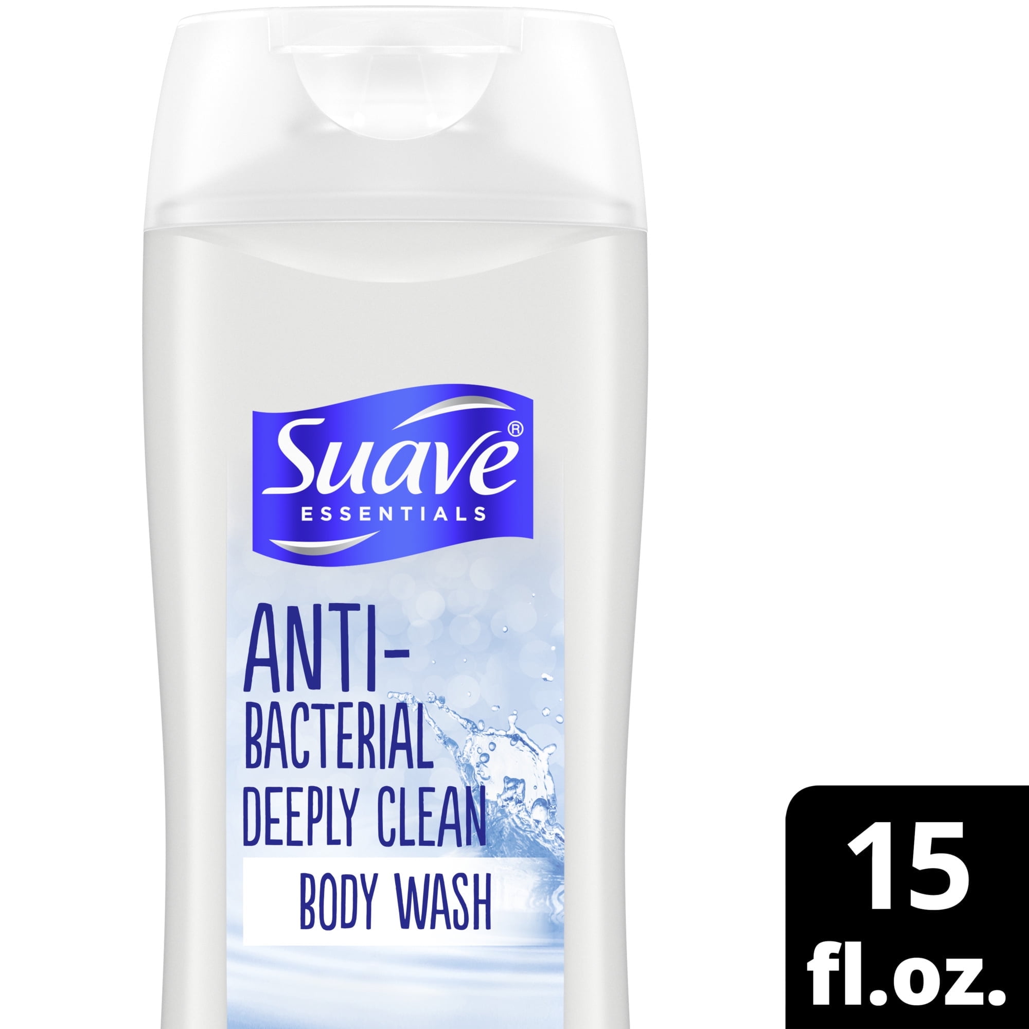Suave Essentials Deep Clean Anti-Bacterial Body Wash, 15 oz ...