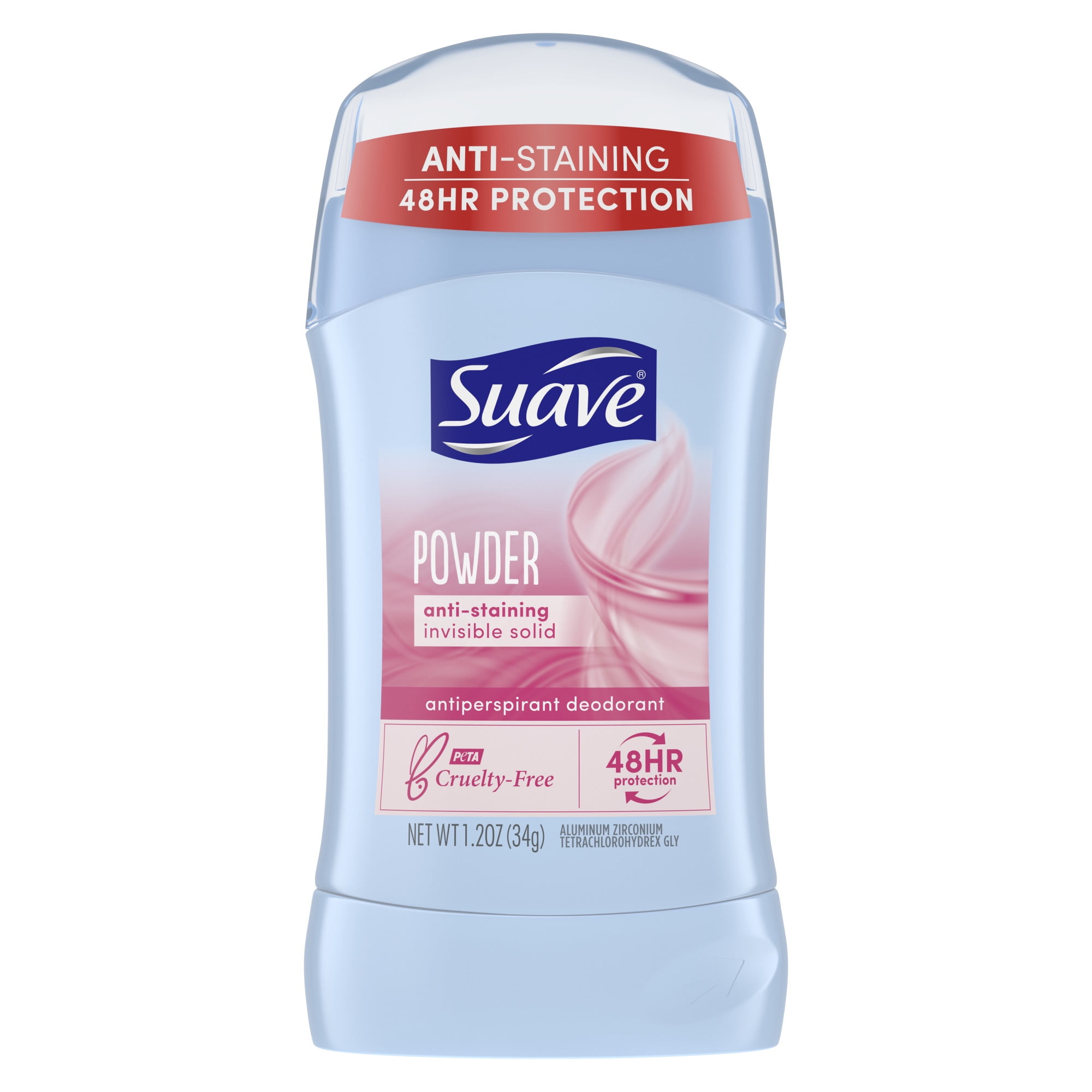 Suave Solid Antiperspirant Deodorant, Fresh Powder Scent, 1.2 oz ...