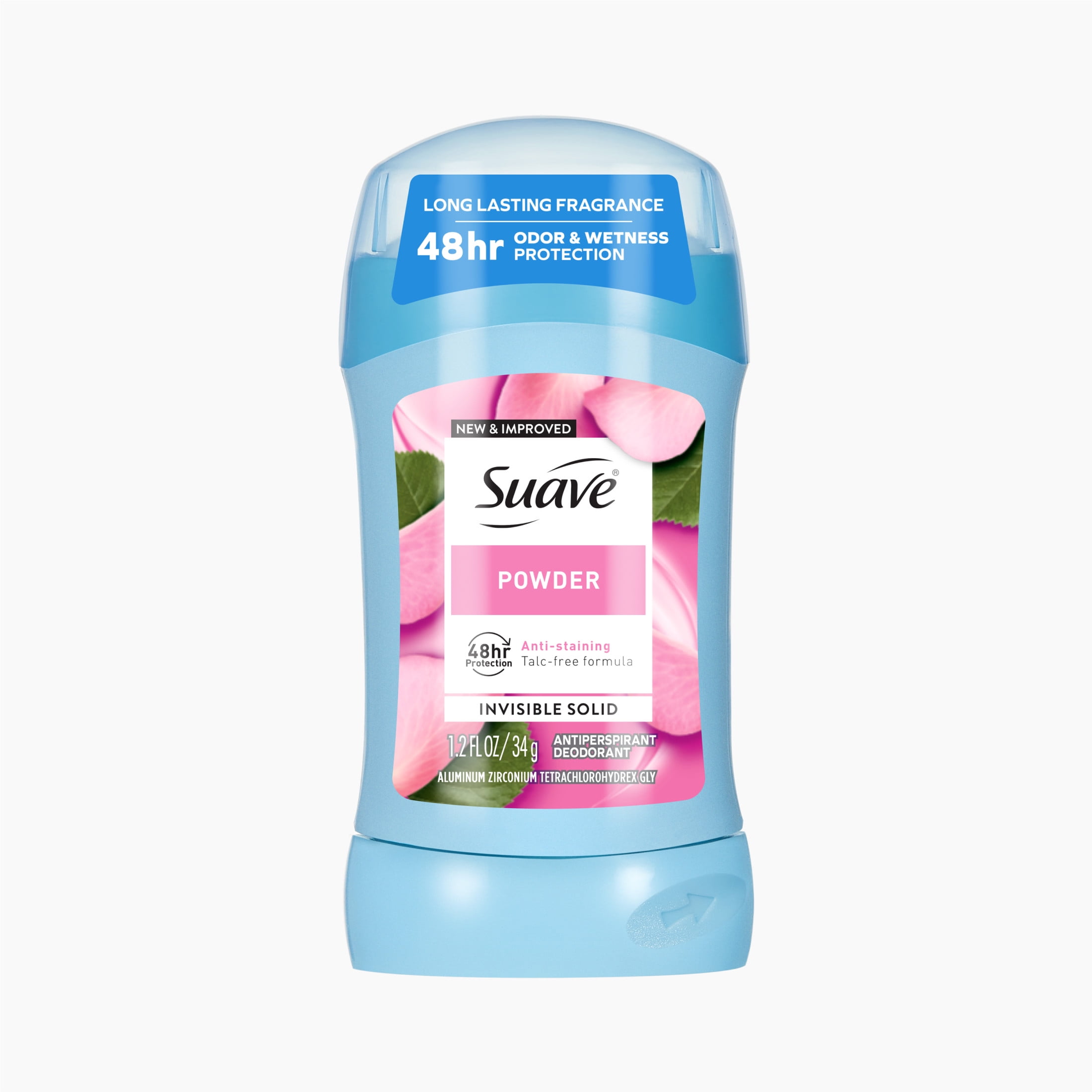 Suave Antiperspirant Deodorant For Women, 48hr Protection, Powder, 1.2 ...