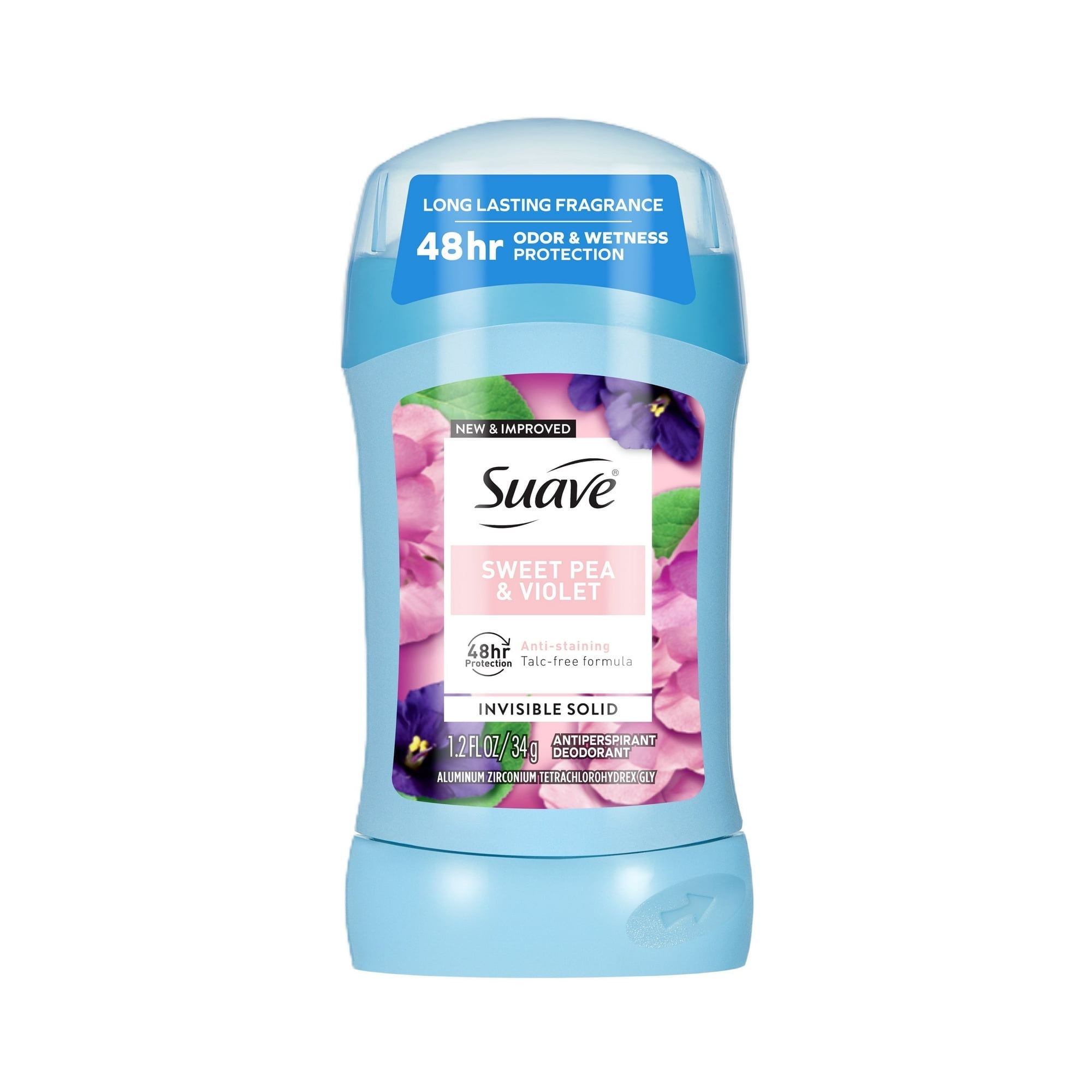 Suave Antiperspirant Deodorant For Women, 48hr Protection, Sweet Pea ...