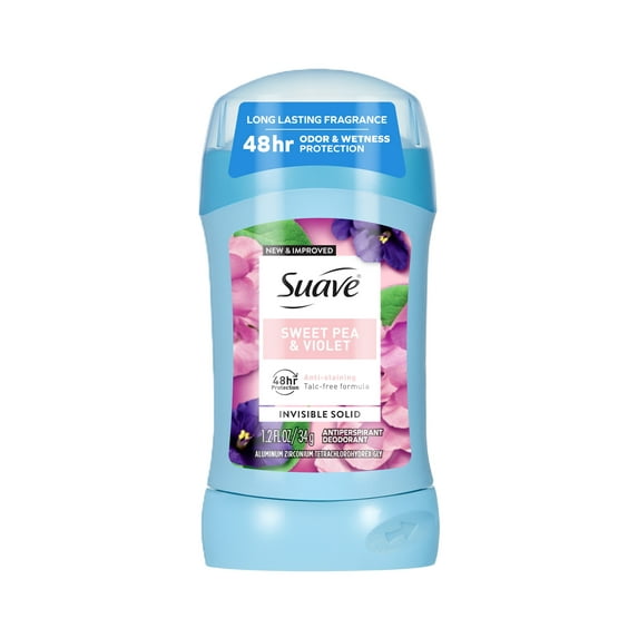 Suave Antiperspirant Deodorant For Women, 48hr Protection, Sweet Pea ...