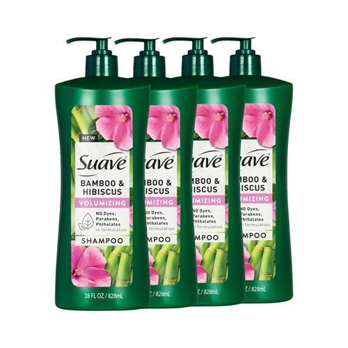 Suave Bamboo & Hibiscus Volumizing Shampoo, For Fine And Flat Hair ...