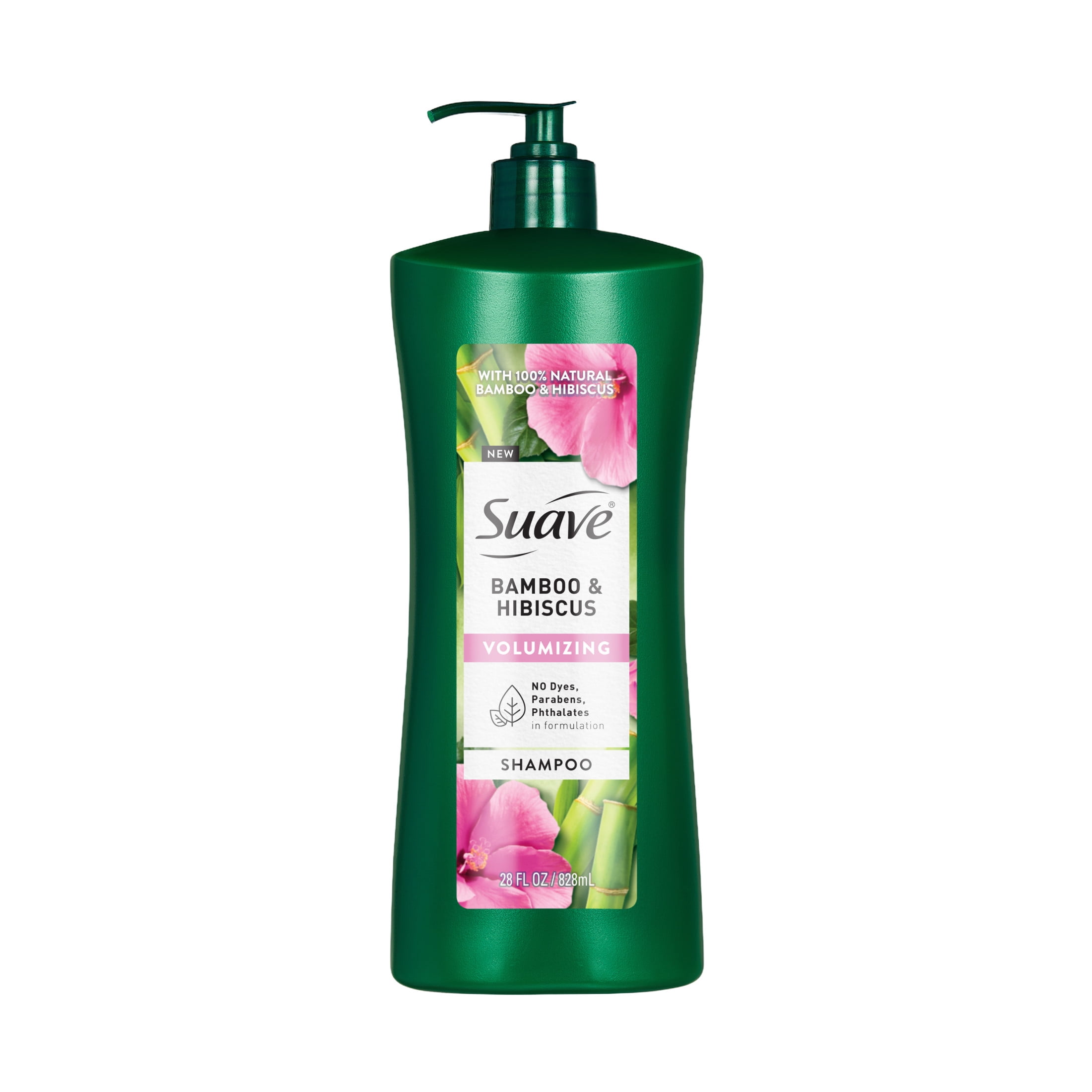 Suave Bamboo & Hibiscus Volumizing Shampoo, for Fine & Flat Hair, 28 oz ...