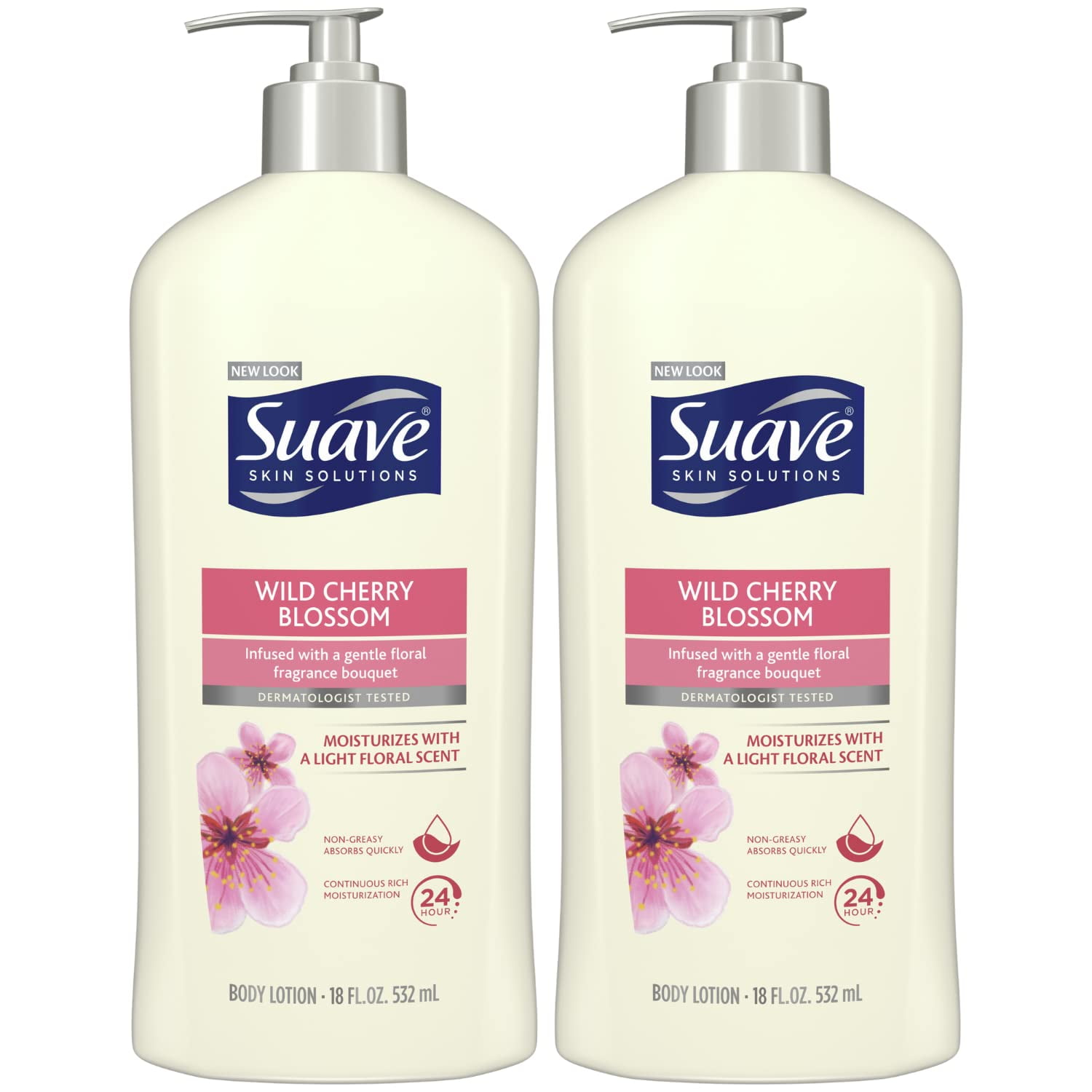 Suave Body Lotion For Women - Wild Cherry Blossom Light Floral Scent ...