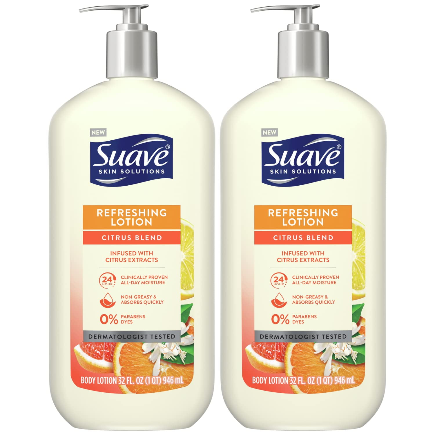 Suave Body Lotion, Refreshing YPF5 Citrus Blend - Moisturizing Body ...
