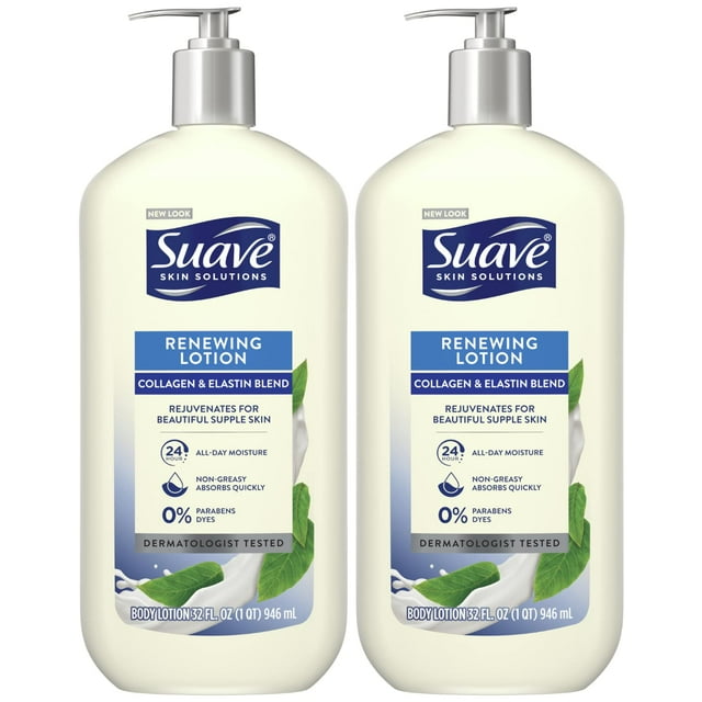 Suave Body Lotion with a Collagen Elastin Blend - Renewing Moisturizer ...