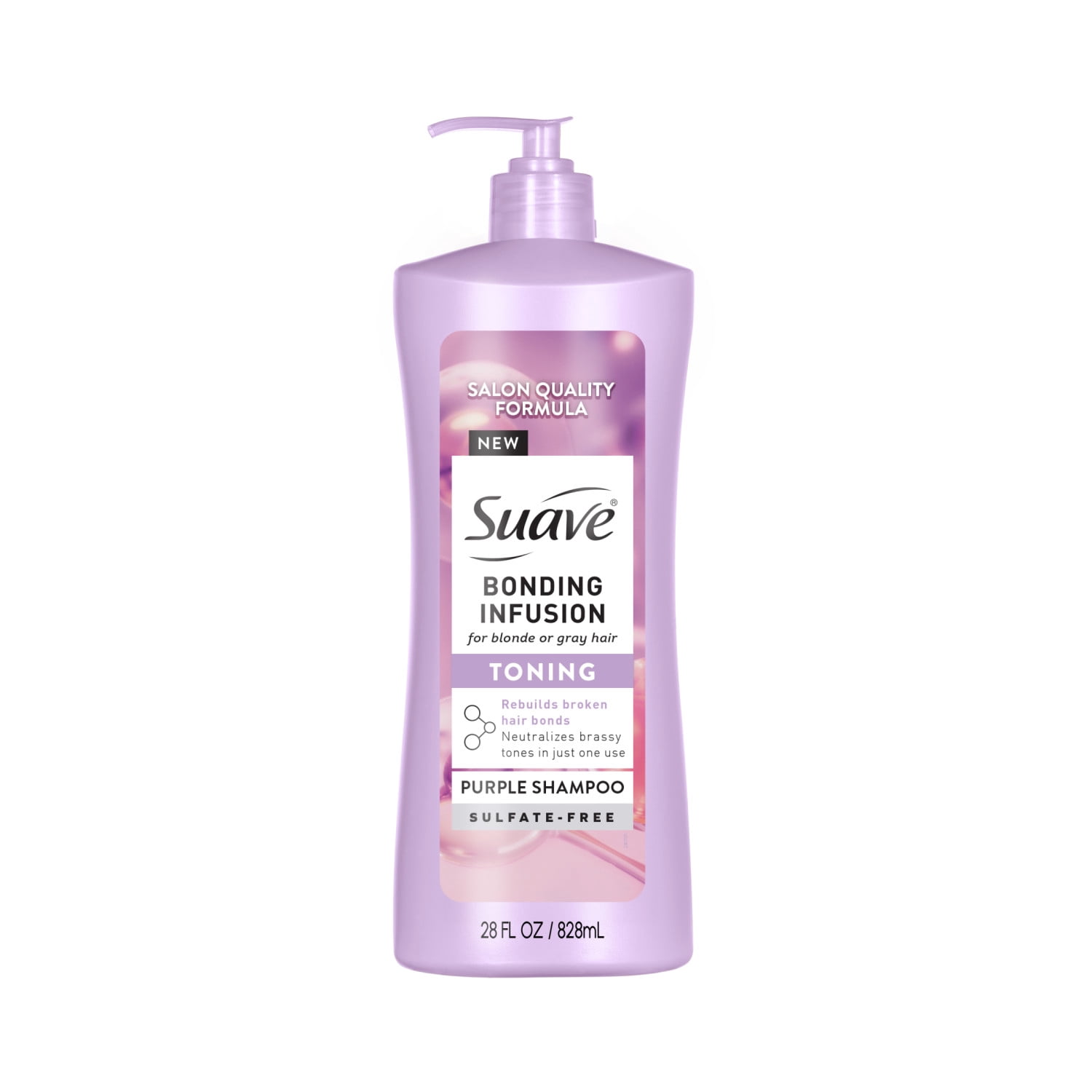 Suave Bonding Infusion Purple Toning Shampoo, for Neutralizing Brassy ...