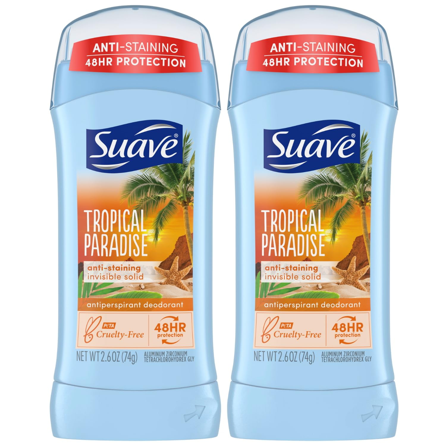 Suave Deodorant For Women, Tropical Paradise – Invisible Solid ...
