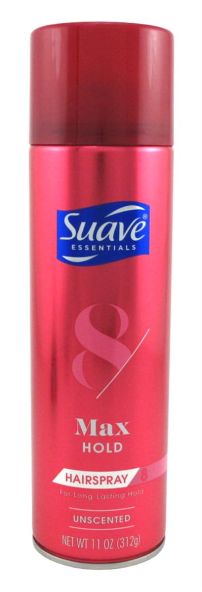 Suave Essentials Hairspray Max Hold 8 Unscented 11 Ounce (Pack of 3 ...