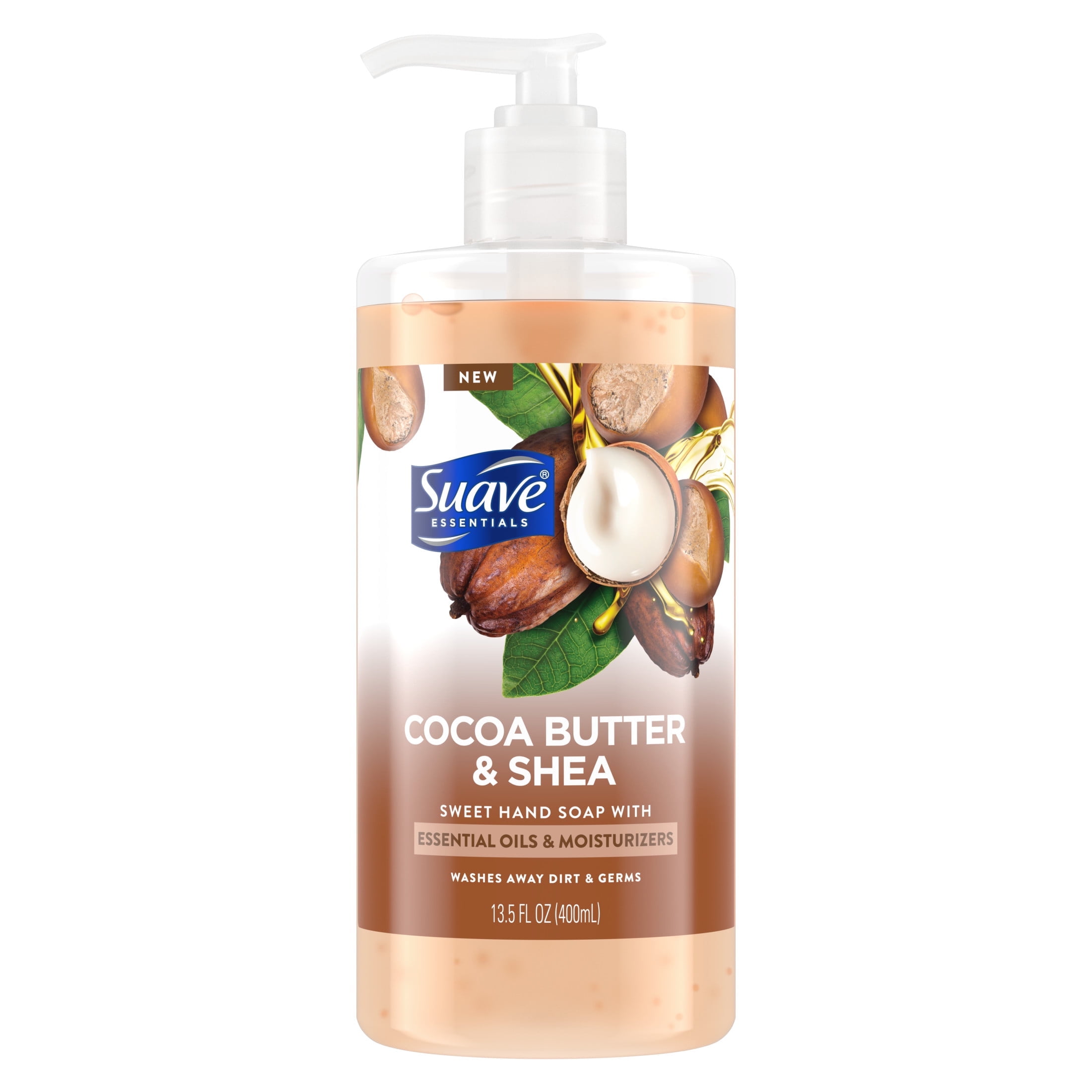 Suave Essentials Liquid Hand Soap, Cocoa Butter & Shea Butter with ...