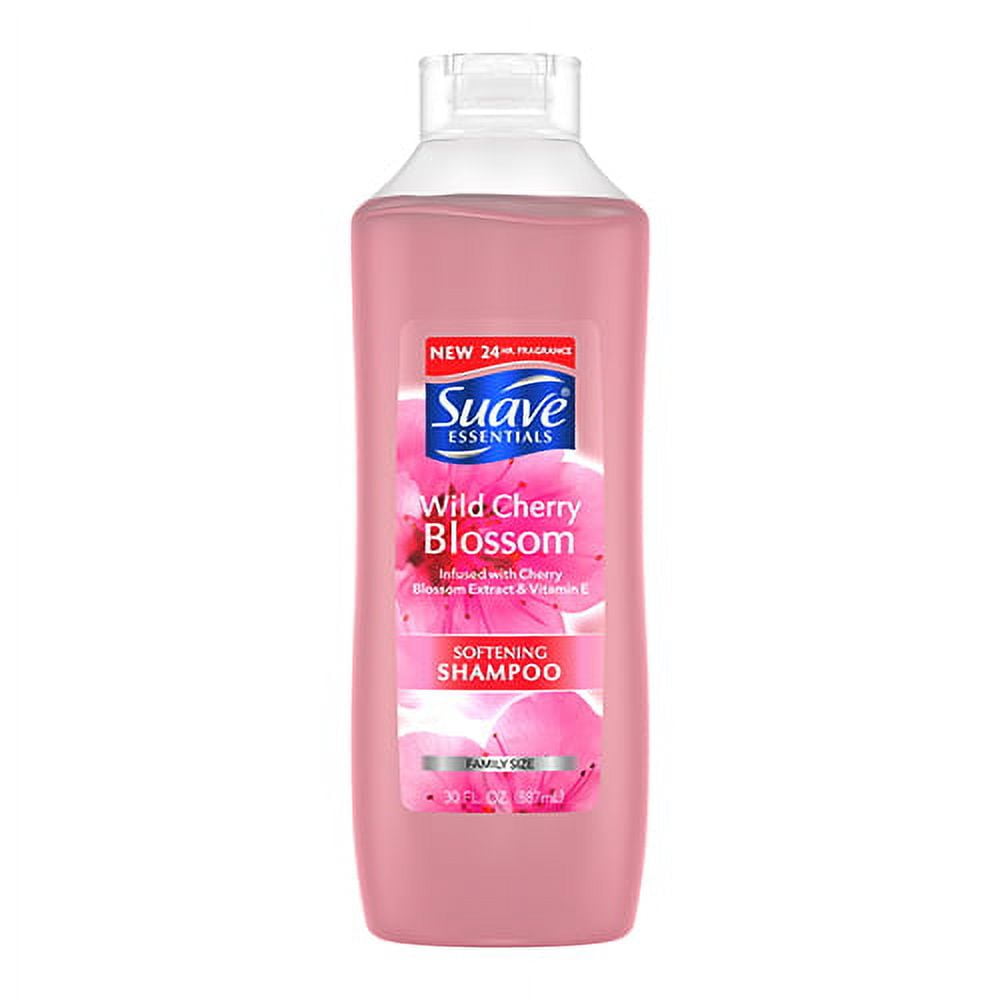 Suave Essentials Wild Cherry Blossom Hair Shampoo 30 Oz 2 Pack ...