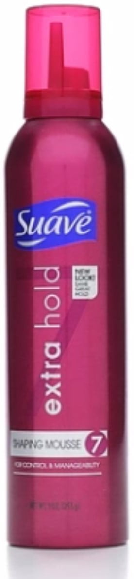 Suave Extra Hold 7 Shaping Mousse 9 oz (Pack of 6) - Walmart.com
