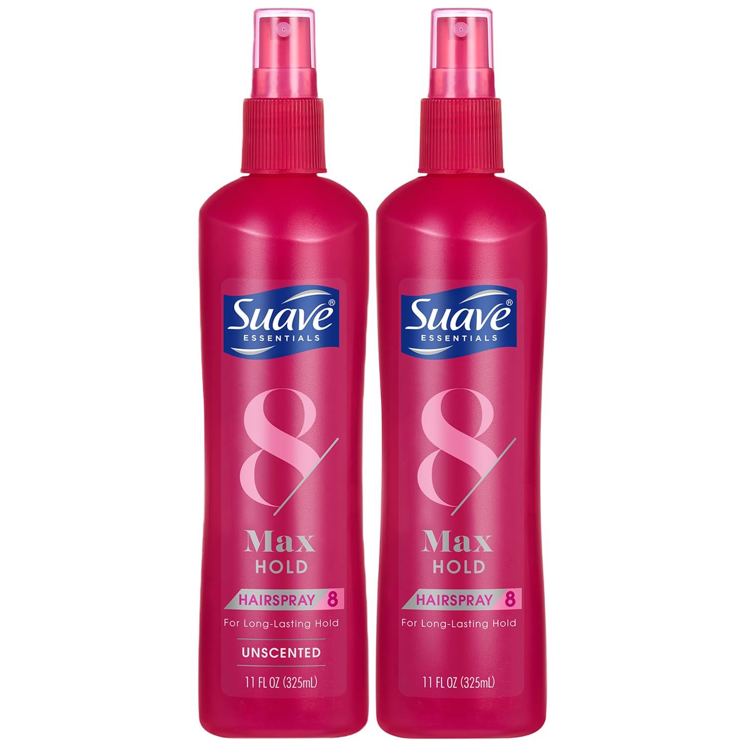 Suave Hairspray Max Hold TMA2 Variety 2-Pack, Unscented & Scented ...