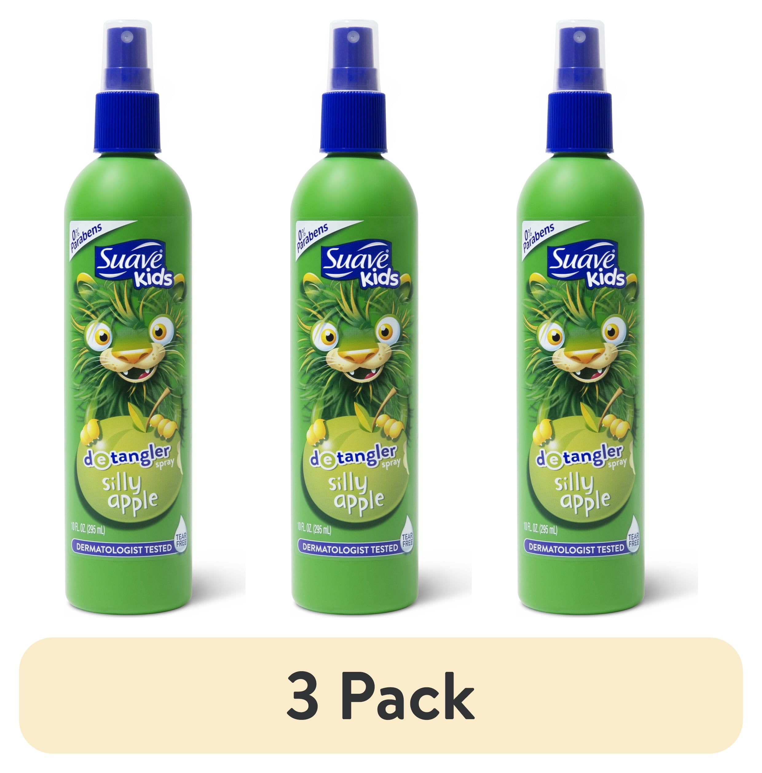 (3 pack) Suave Kids Hair Detangler Spray, Silly Apple, Tear Free ...