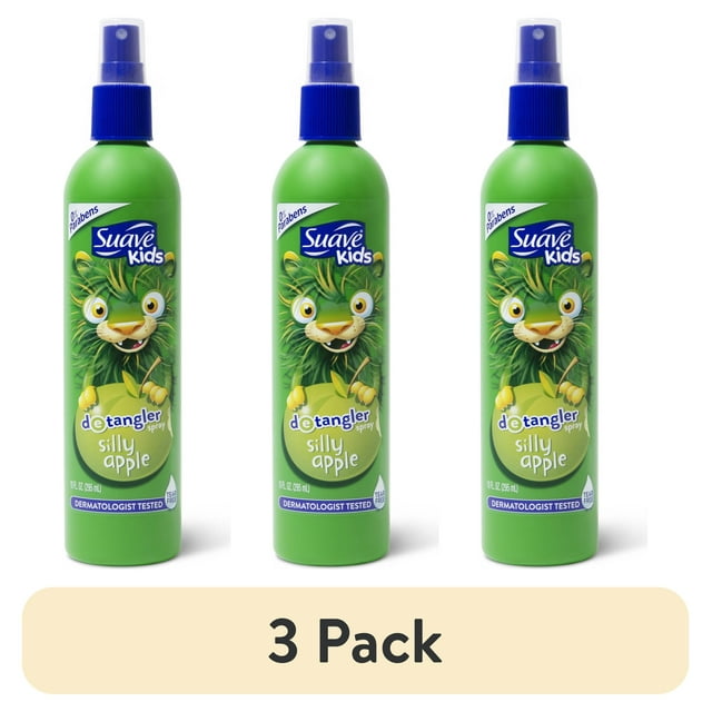 (3 pack) Suave Kids Hair Detangler Spray, Silly Apple, Tear Free ...