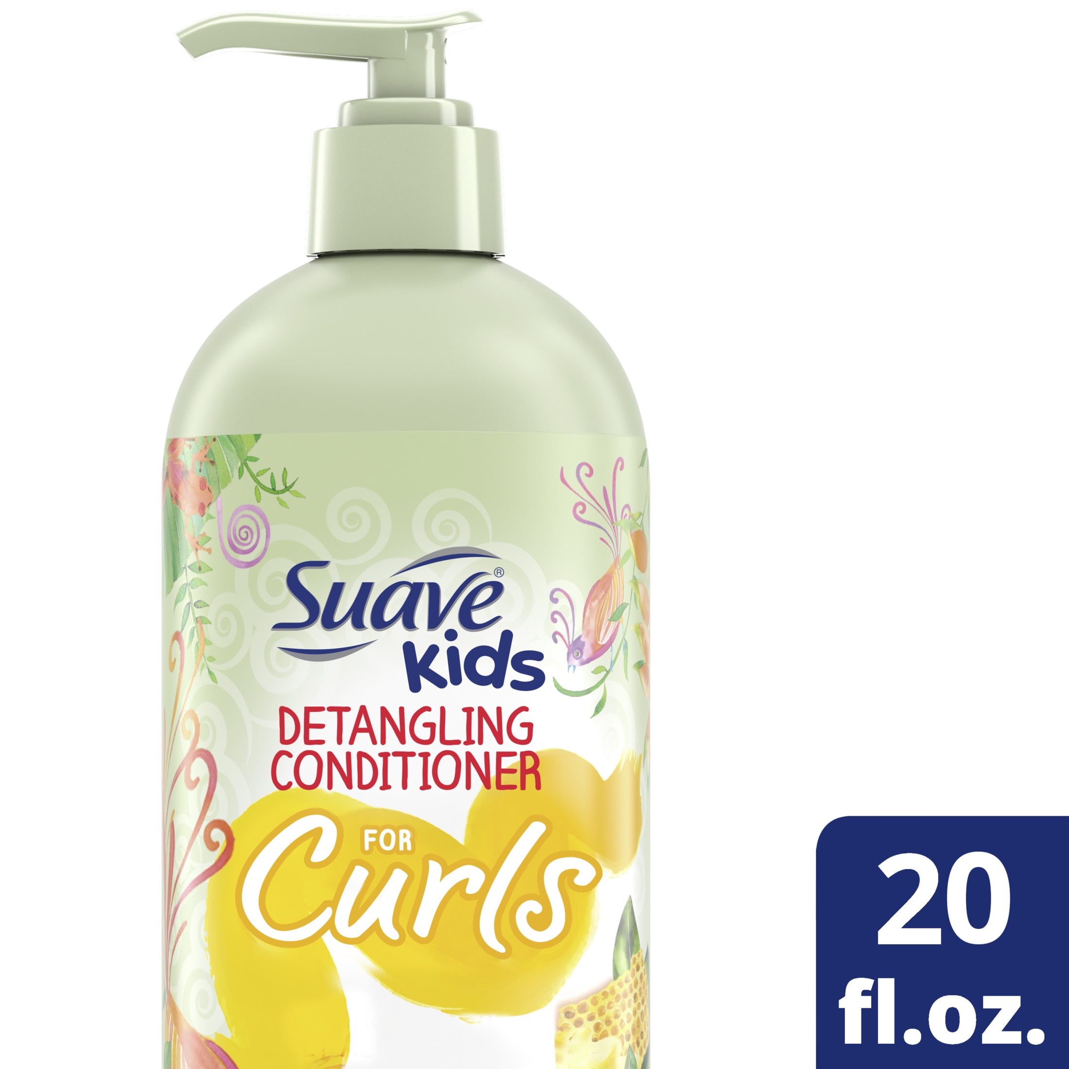 Suave Kids Naturals Detangler for Curly Hair, Tear-Free, Sweet Almond ...