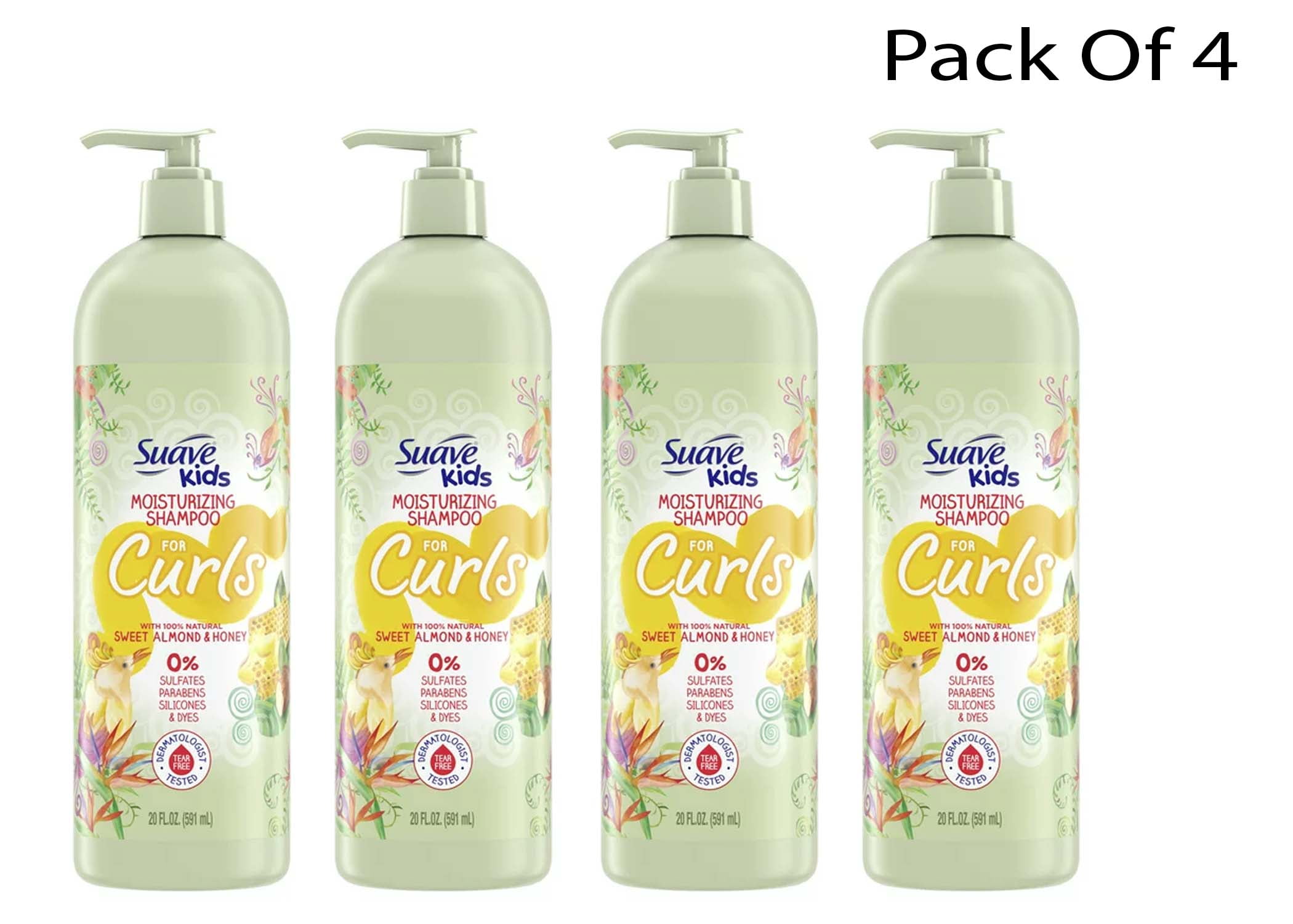 Suave Kids Naturals Shampoo for Kids Curls, Sweet Almond & Honey, Tear ...