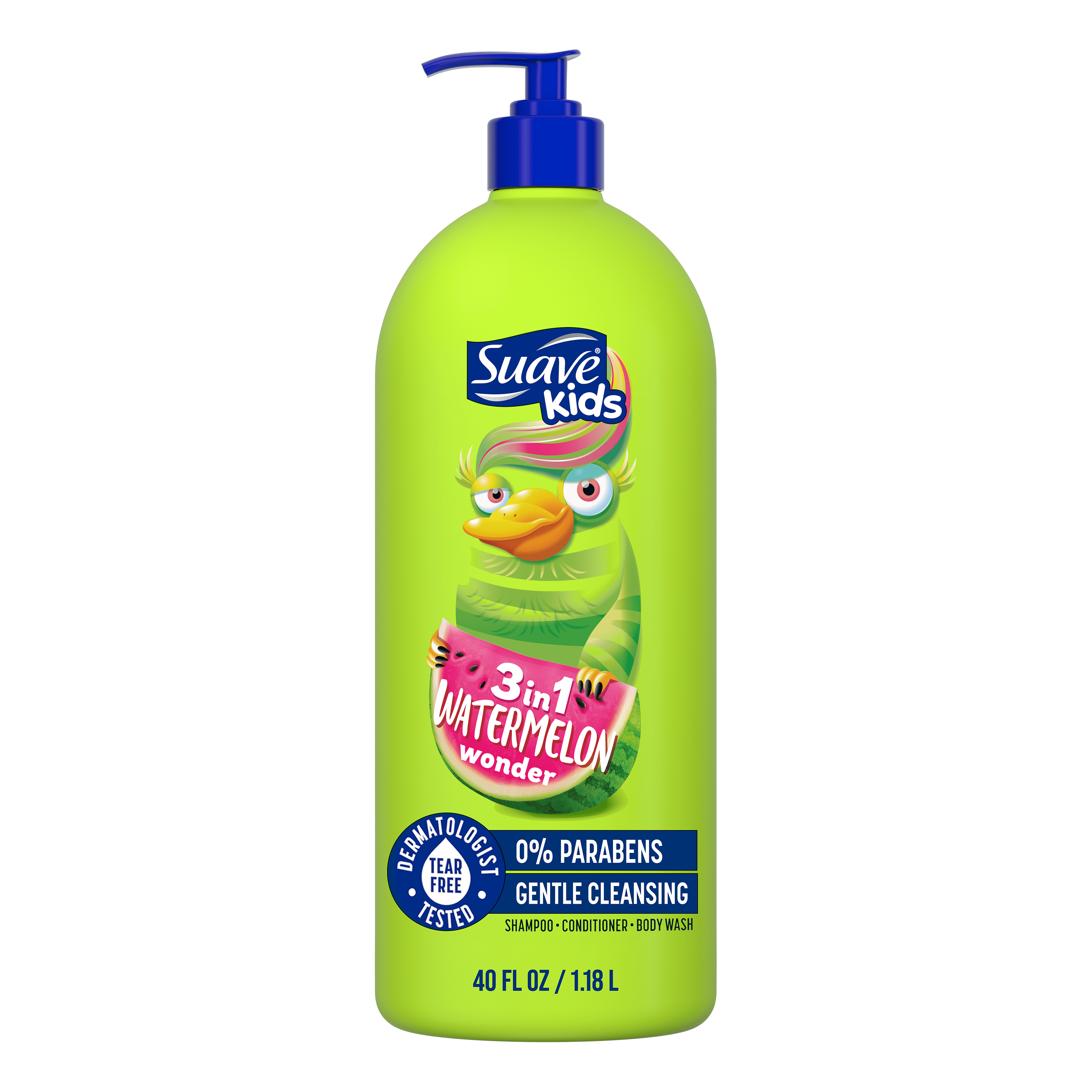 Suave Kids 3-in-1 Shampoo, Conditioner & Body Wash, Watermelon, Tear ...