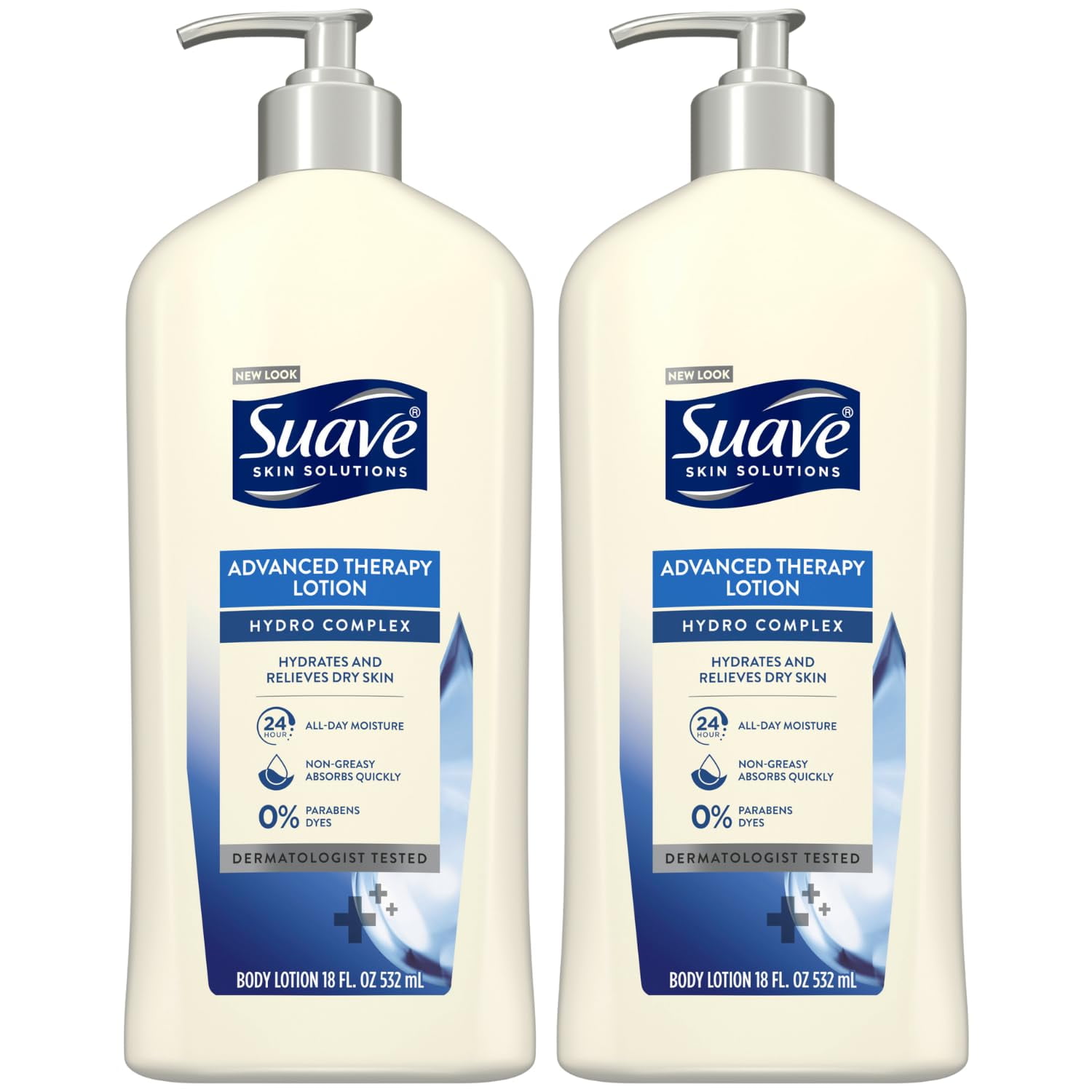 Suave Lotion, Hydro Complex DPF11 Advanced Therapy 2-Pack - Daily ...