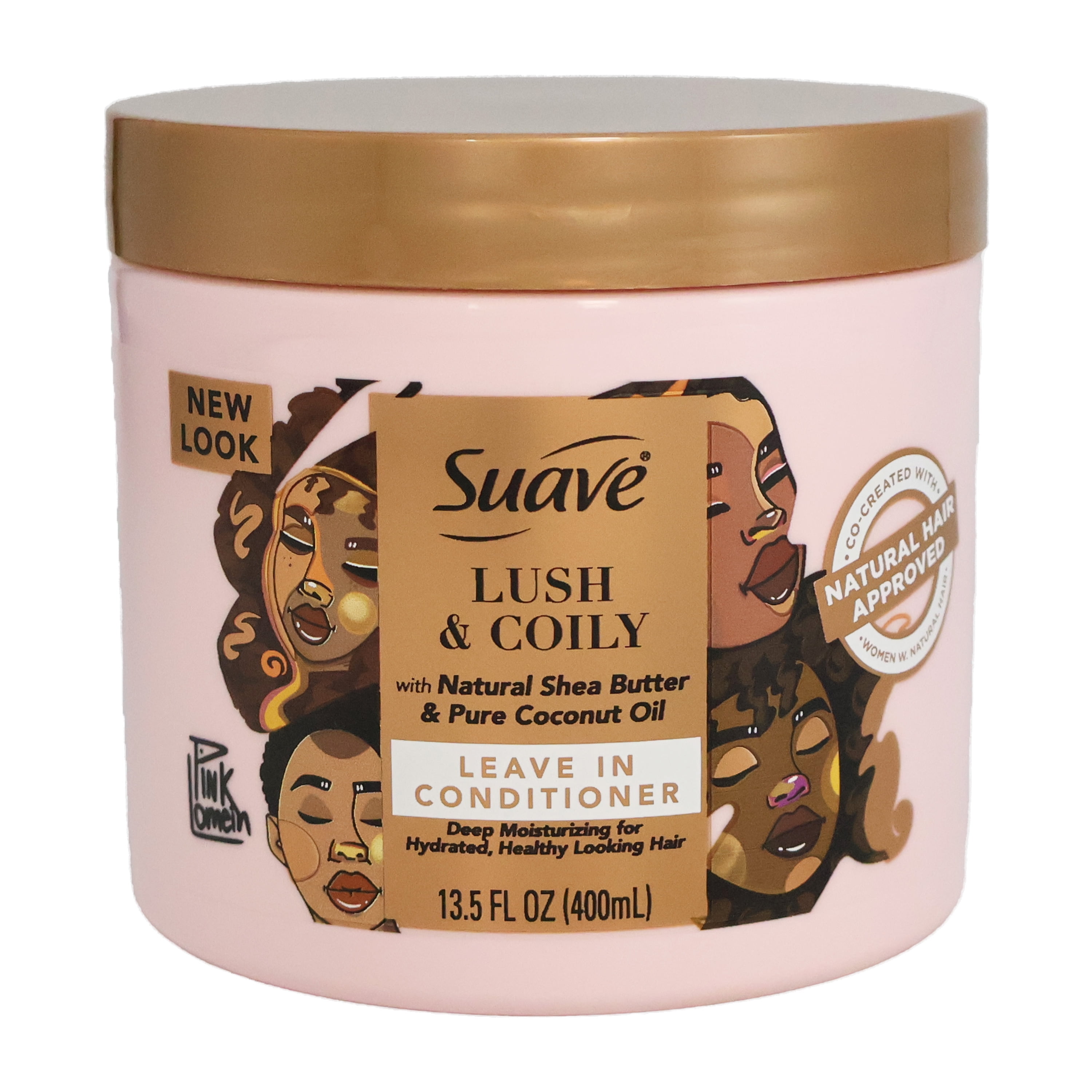 Suave Lush Coily with Natural Shea Butter Pure Coconut Oil Leave In ...
