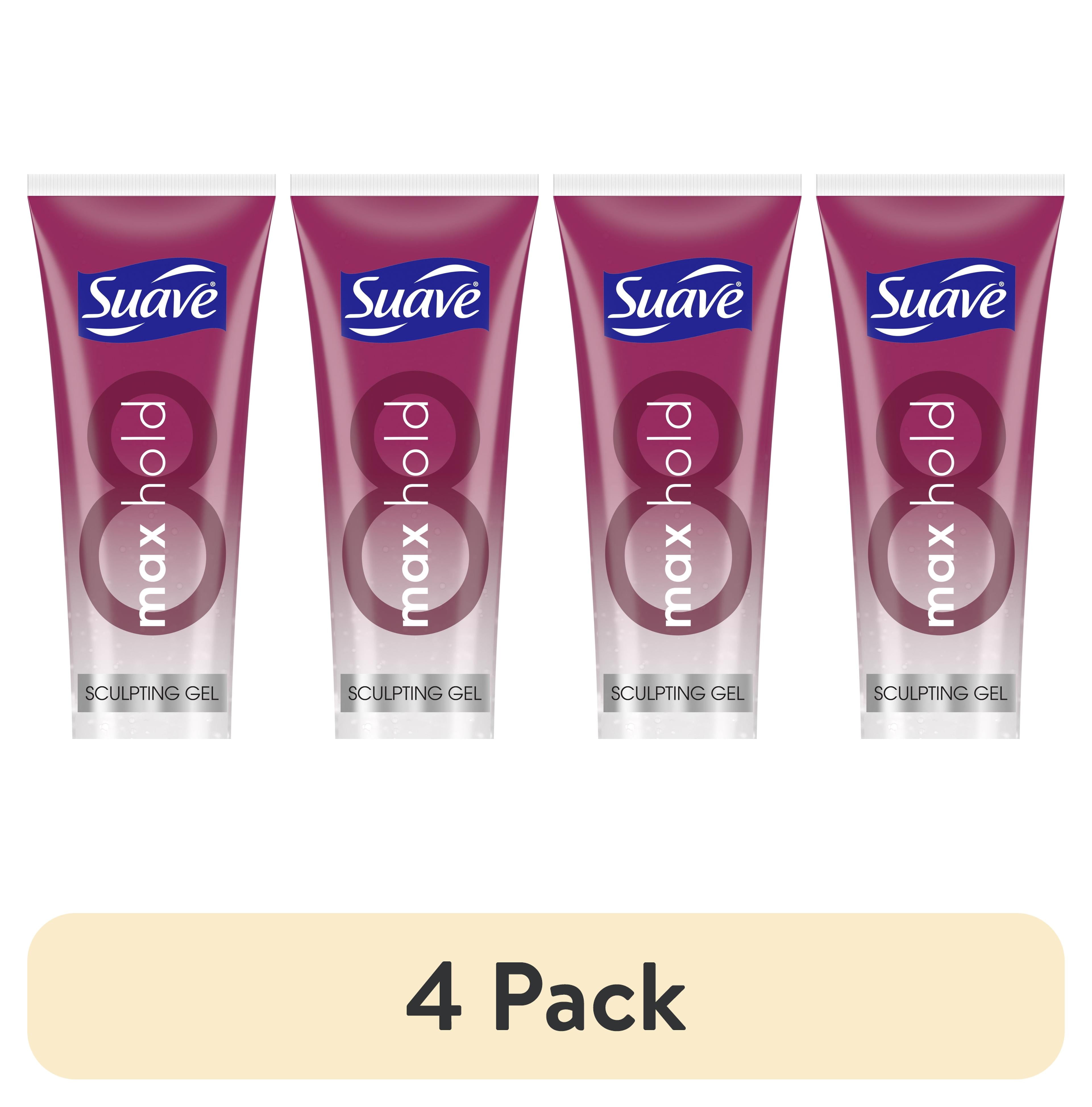 (4 pack) Suave Max Hold Hair Sculpting Gel, Non-Sticky, 9 oz - Walmart.com
