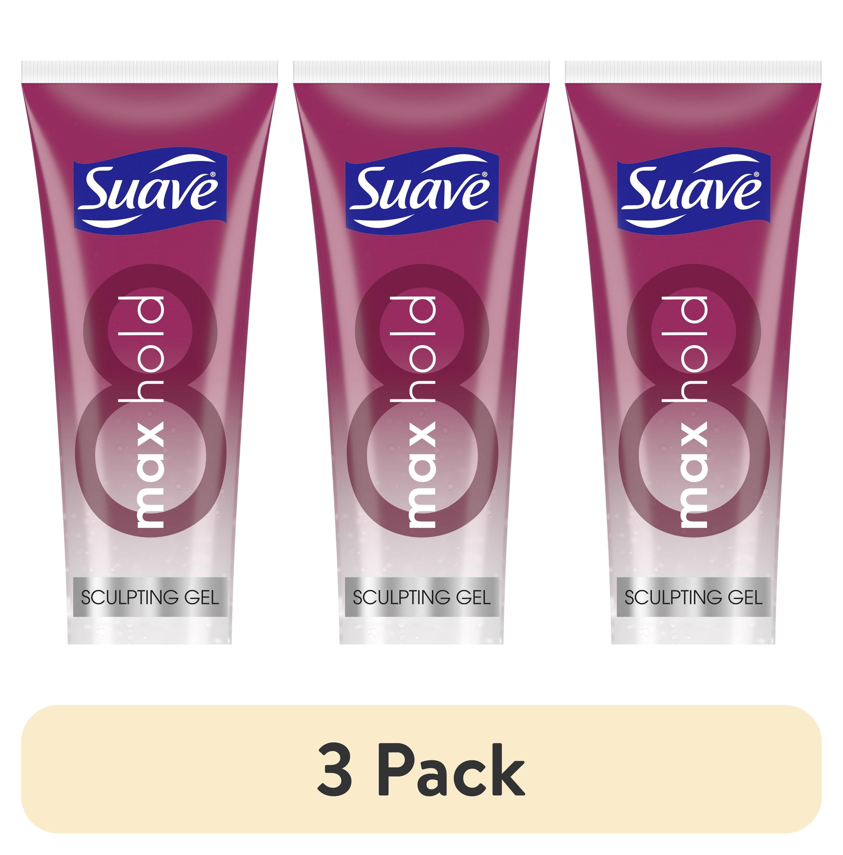 (3 pack) Suave Max Hold Hair Sculpting Gel, Non-Sticky, 9 oz - Walmart.com