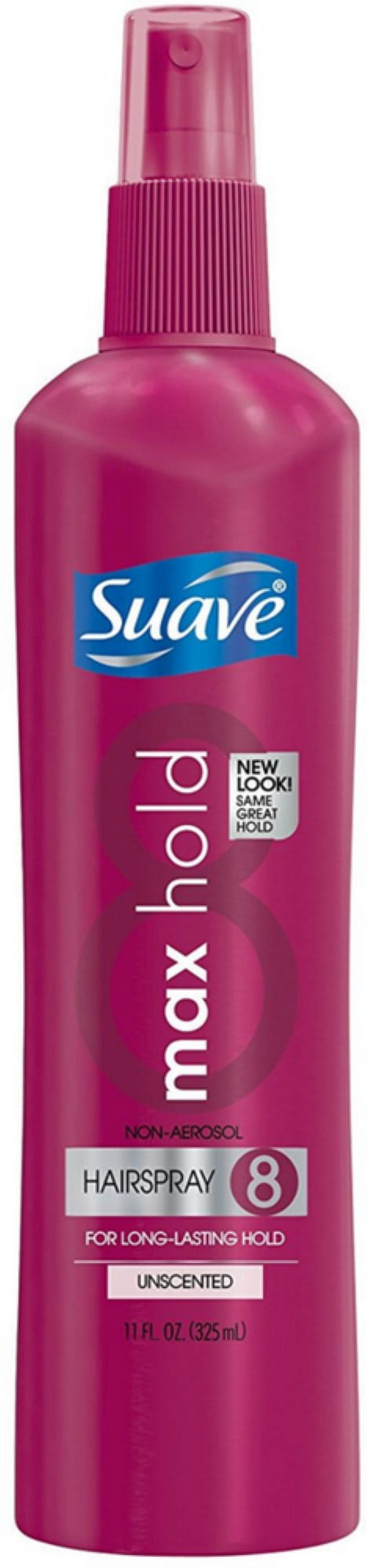 Suave Max Hold Flexible Control Hair Spray, Unscented, Non Aerosol - 11 ...