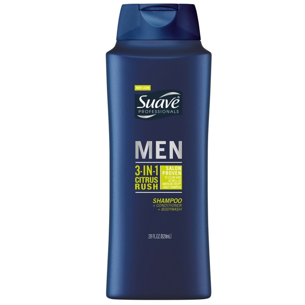 Suave Men 3 In 1 Shampoo Conditioner And Body Wash Citrus Rush 28 Oz ...