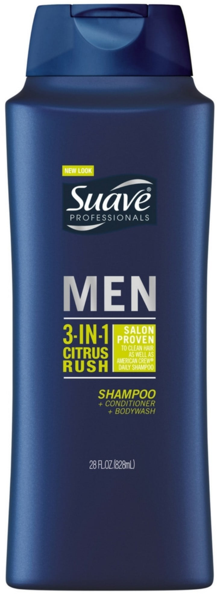 Suave Men 3 in 1 Shampoo Conditioner Body Wash, Citrus Extract, 28 oz ...