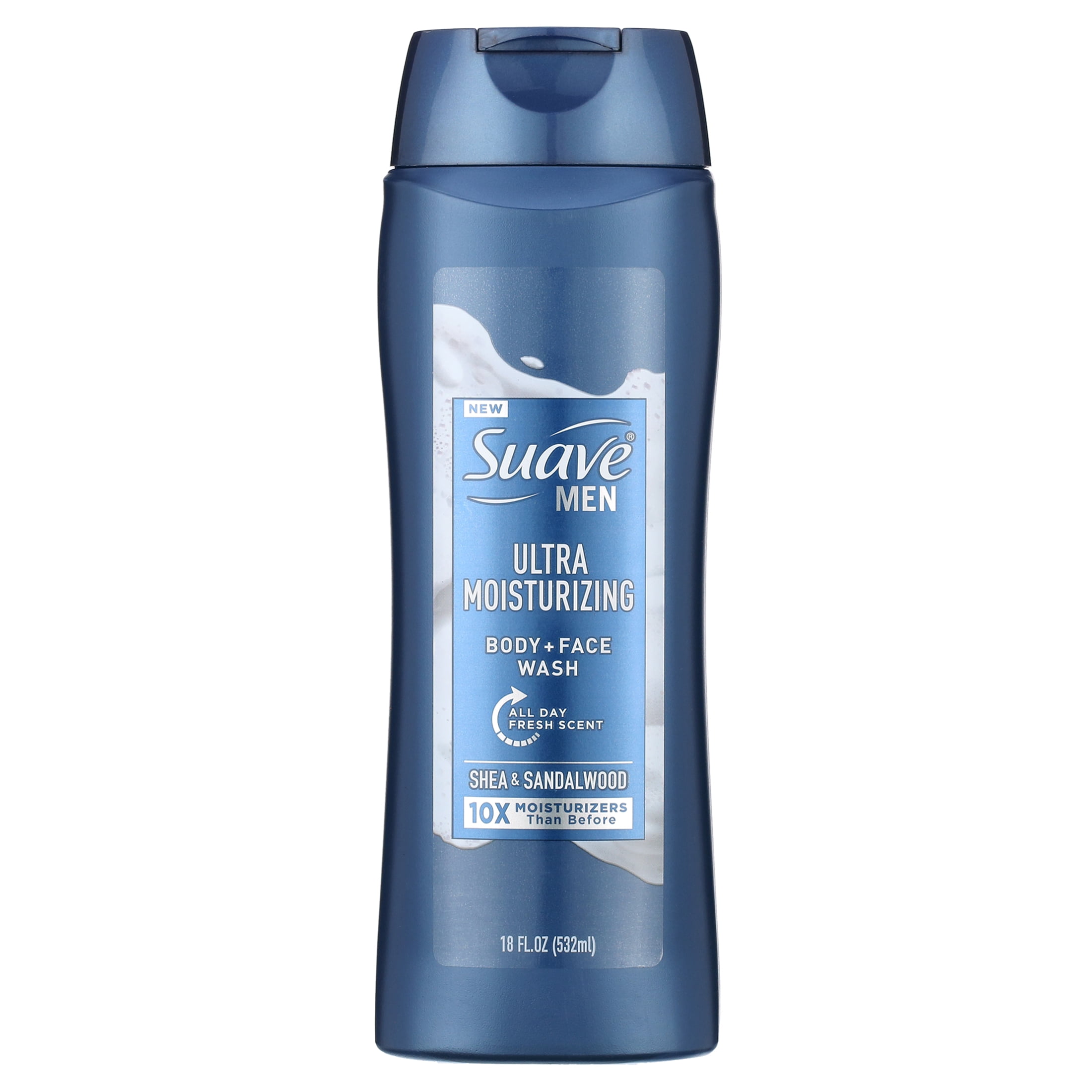 (4 pack) Suave Men Face & Body Wash, with Shea Butter & Coconut Oil ...