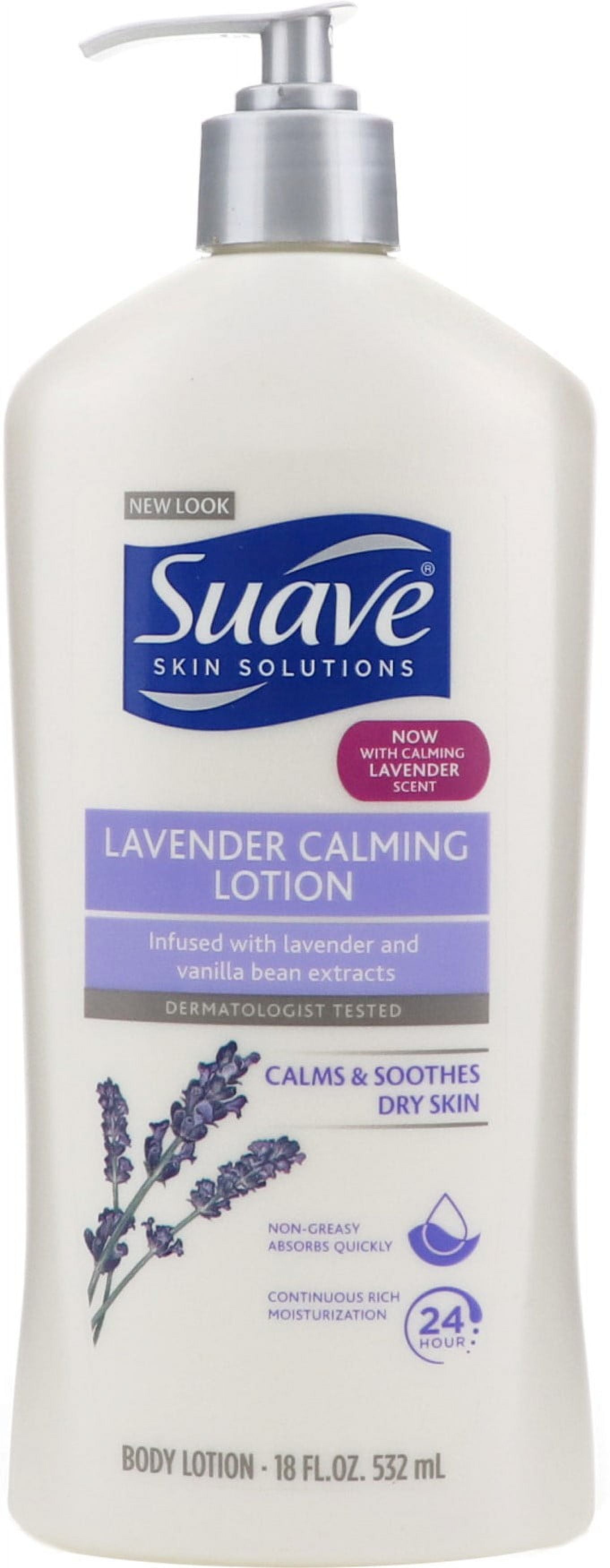 Suave Naturals Body CARE Lotion, Lavender Vanilla 18 oz - Pack of 4 ...