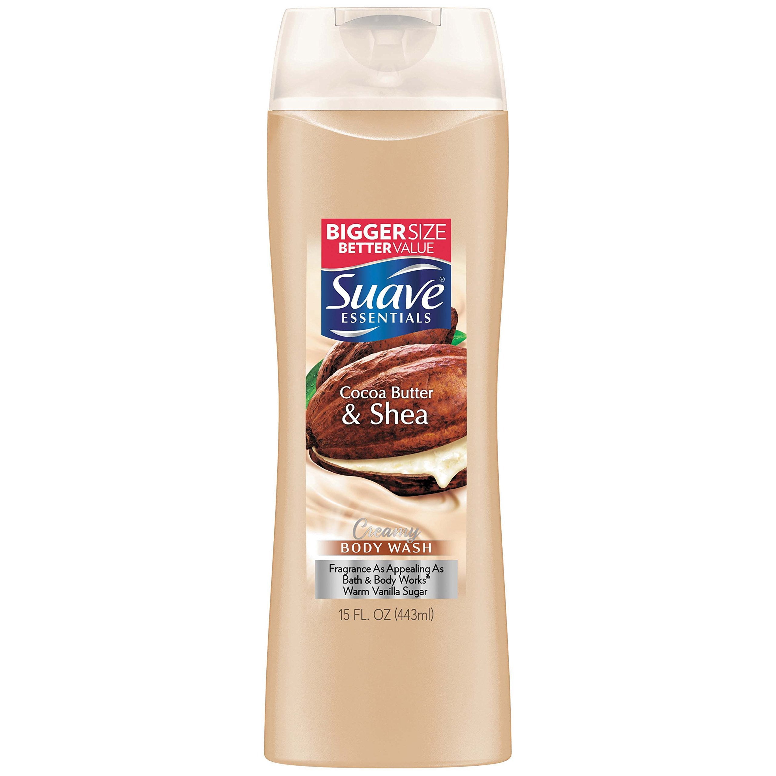 Suave Naturals Body Wash, CM31 Creamy Cocoa Butter & Shea, 15 Fl Oz ...