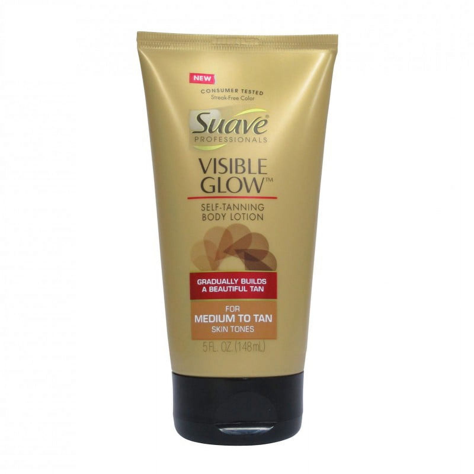 Suave Professionals Visible Glow Self Tanning Body Lotion, Medium to ...