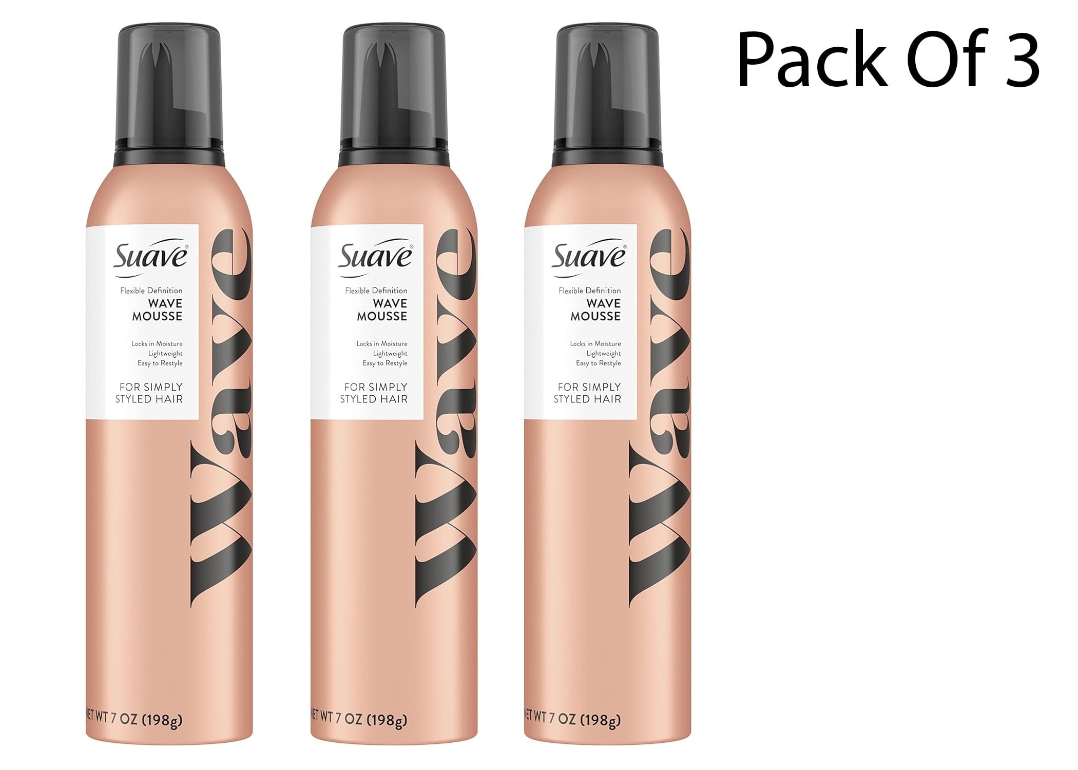 Suave Simply Styled Lightweight Hair Mousse, Flexible Definition for ...