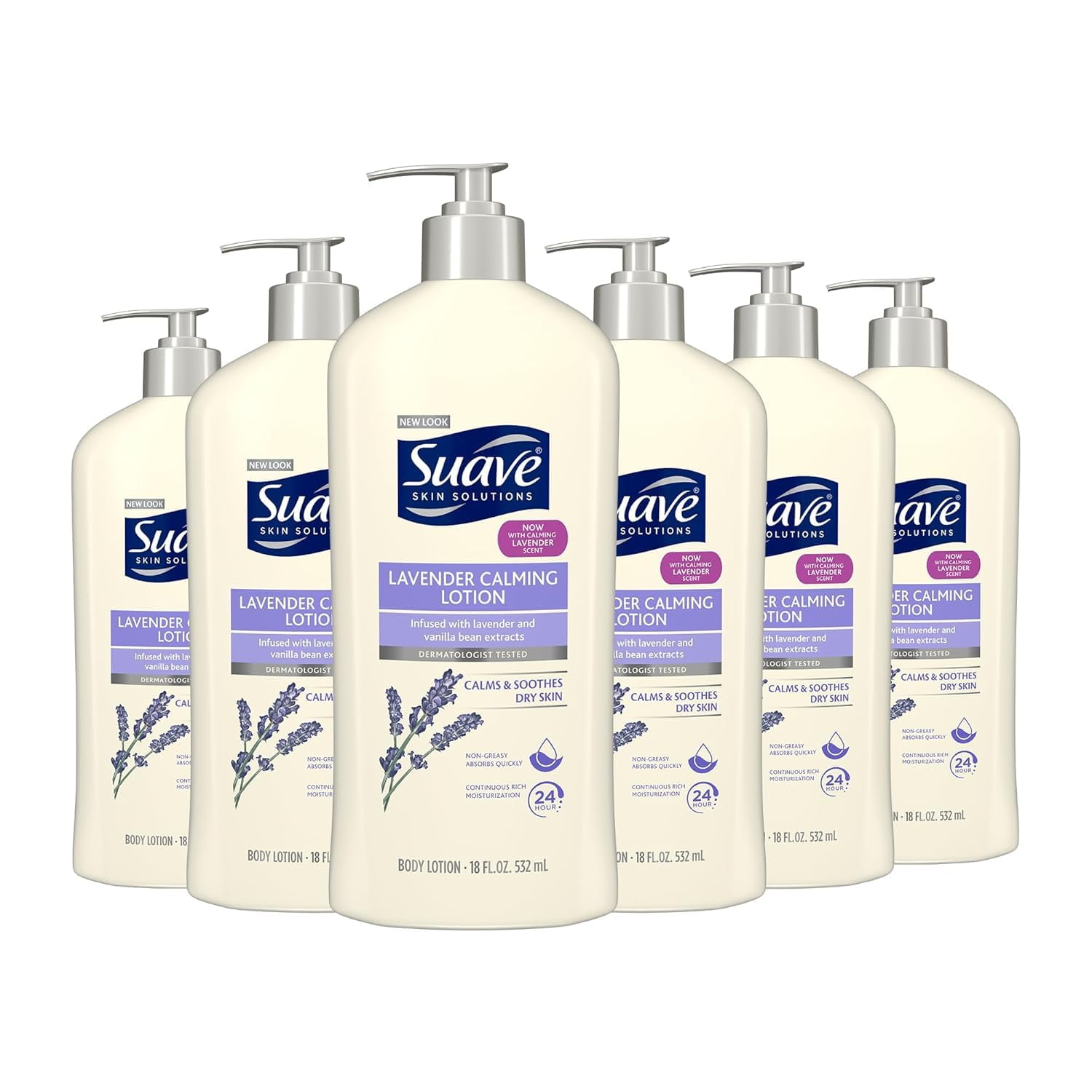 Suave Skin Lotion 18 Ounce Pump Lavender Vanilla 18 Ounce Pump (532ml ...
