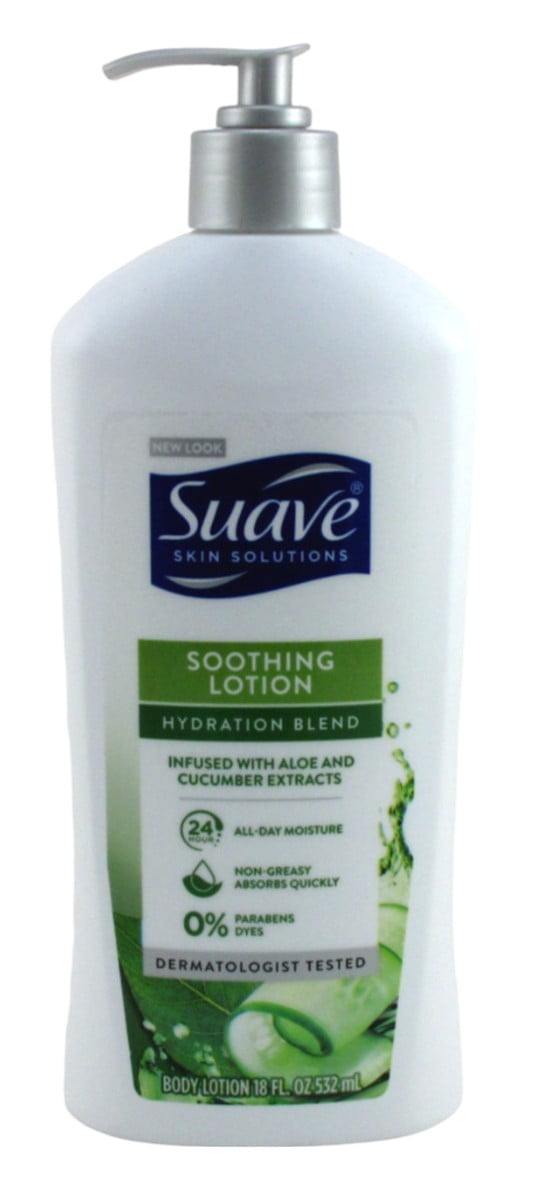 Suave Skin Lotion 18oz Pump Soothing Hydration Blend (Pack of 3 ...