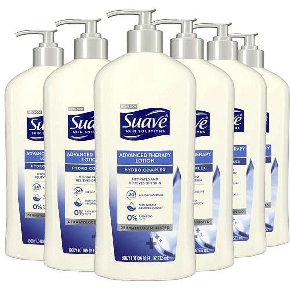Suave Skin Solutions Body Lotion, Advanced Therapy, 18 Fl Oz (Pack Of 6 ...