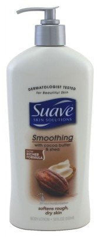 Suave Smoothing Body Lotion Cocoa Butter and Shea 18 fl oz (Pack of 3 ...